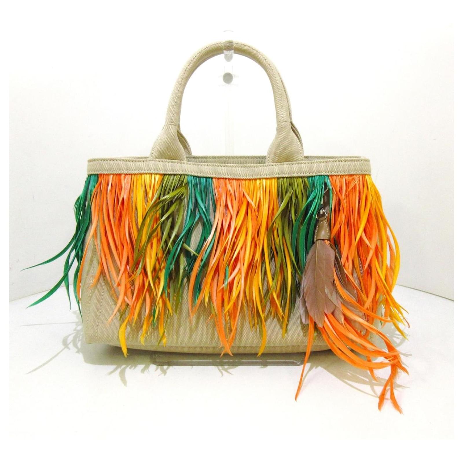 Prada Canapa Multiple colors Cloth ref.296164 - Joli Closet