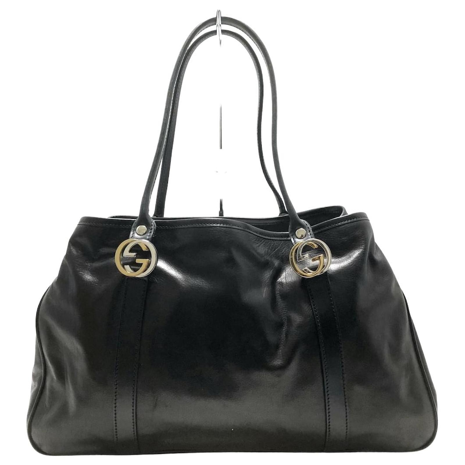 Gucci GG Twins Black Leather ref.297231 - Joli Closet