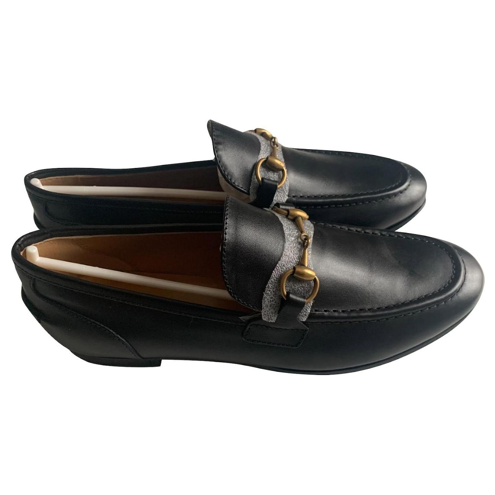 Gucci Flats Black Leather ref.299486 - Joli Closet