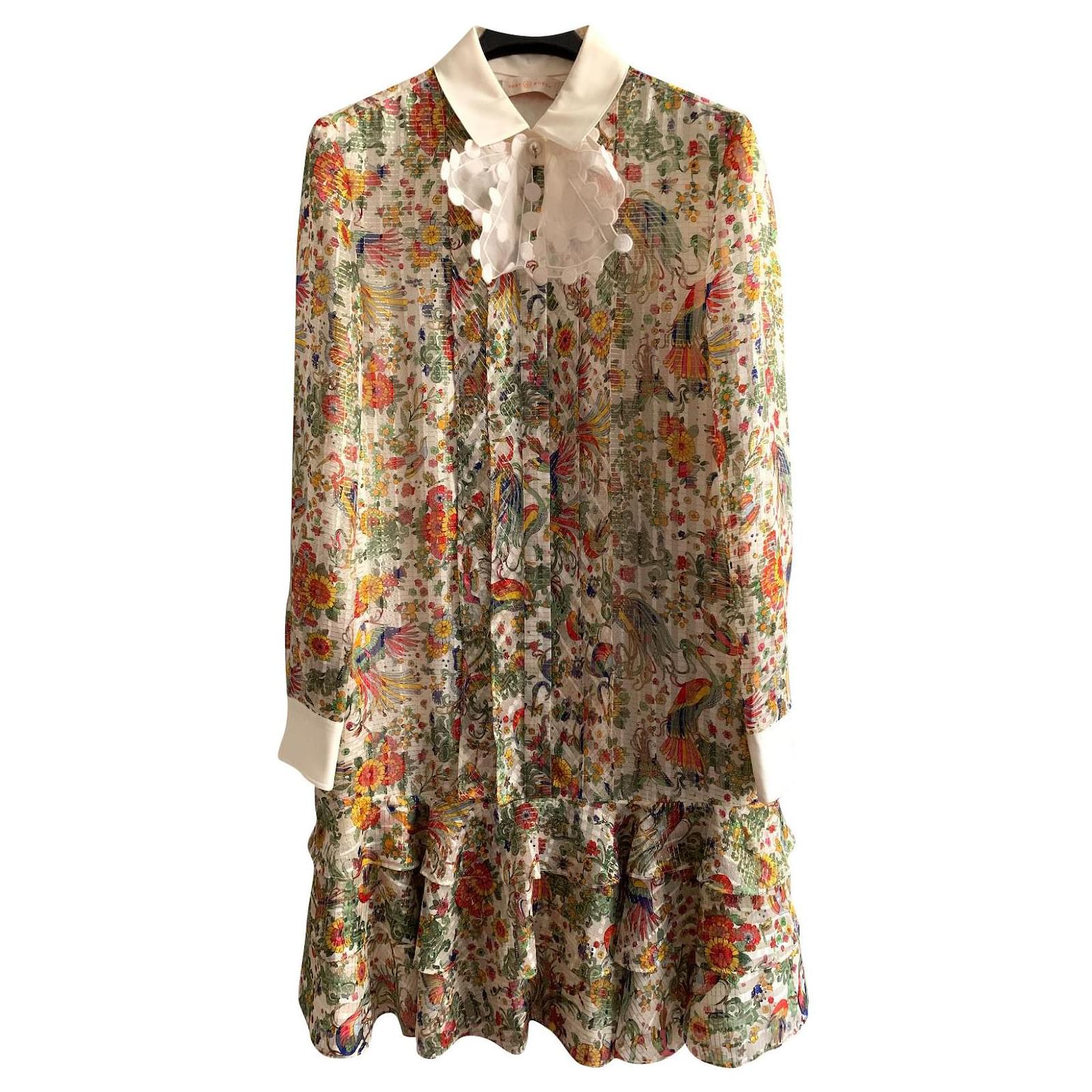 Tory Burch Printed silk cocktail dress Multiple colors ref.306594 ...