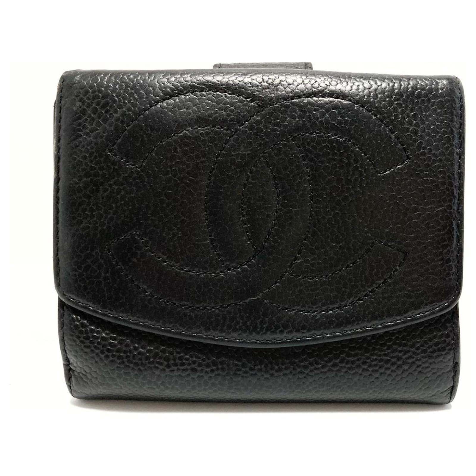Billetera de Chanel Negro Cuero ref.320783 - Joli Closet
