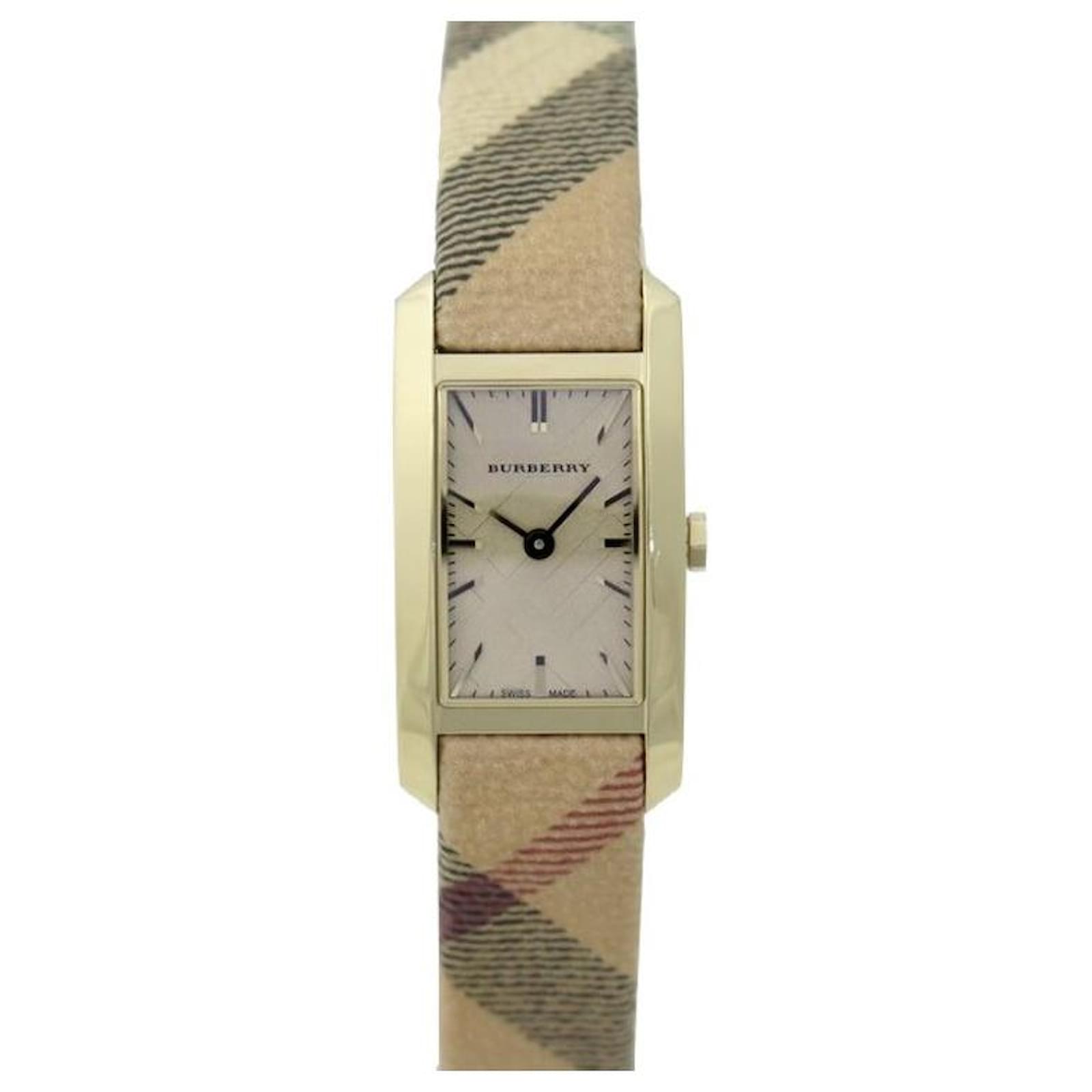 NEW BURBERRY BU WATCH9509 PIONEER QUARTZ GOLD PLATE NEW WATCH Golden ...