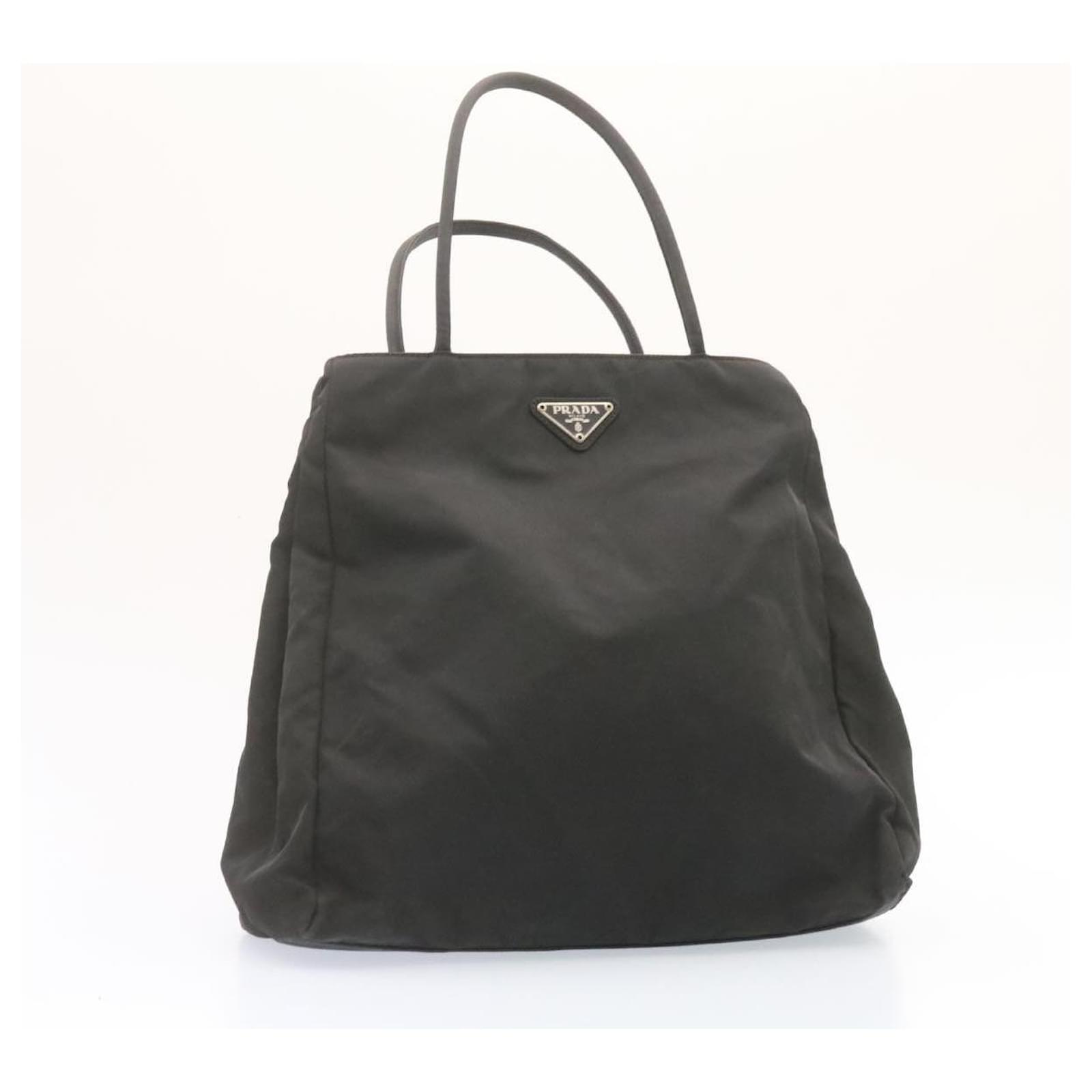PRADA Nylon Tote Bag Black Auth 22794 Cloth ref.336089 - Joli Closet