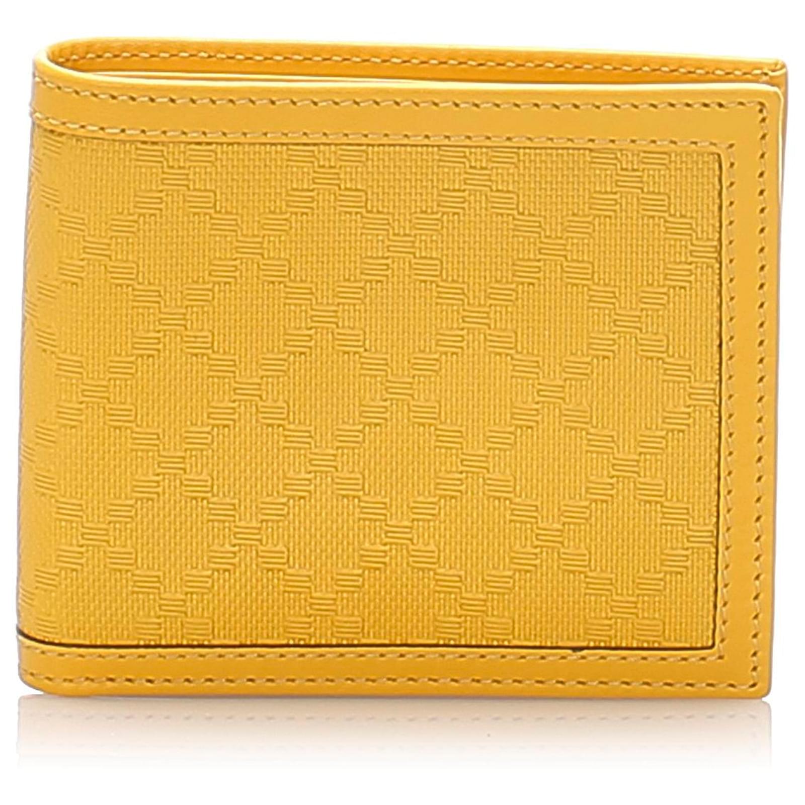 Gucci Yellow Diamante Leather Wallet Pony-style calfskin ref.337839 ...