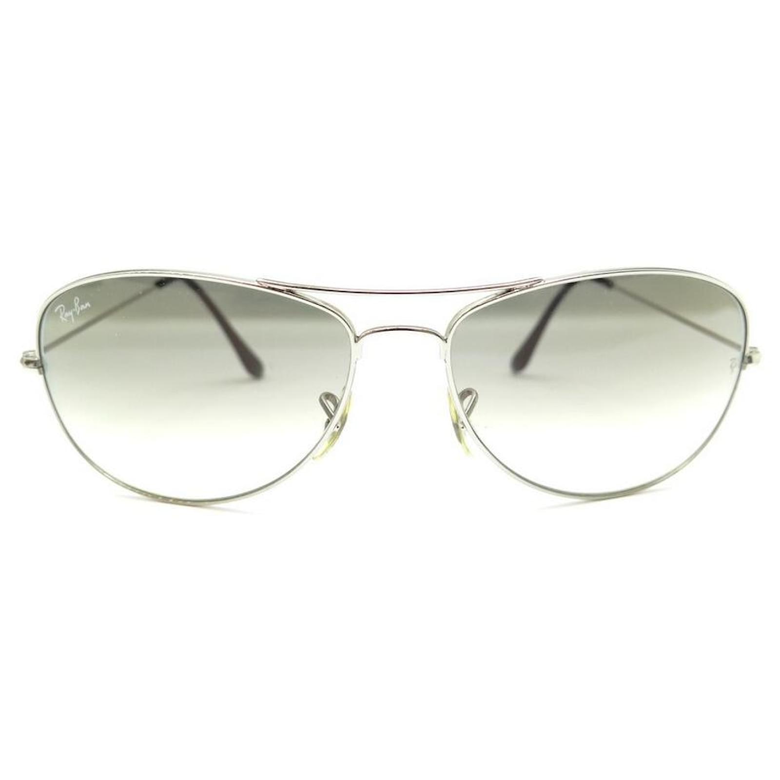 LUNETTES DE SOLEIL RAY-BAN COCKPIT BB3362 METAL ARGENTE + ETUI ...
