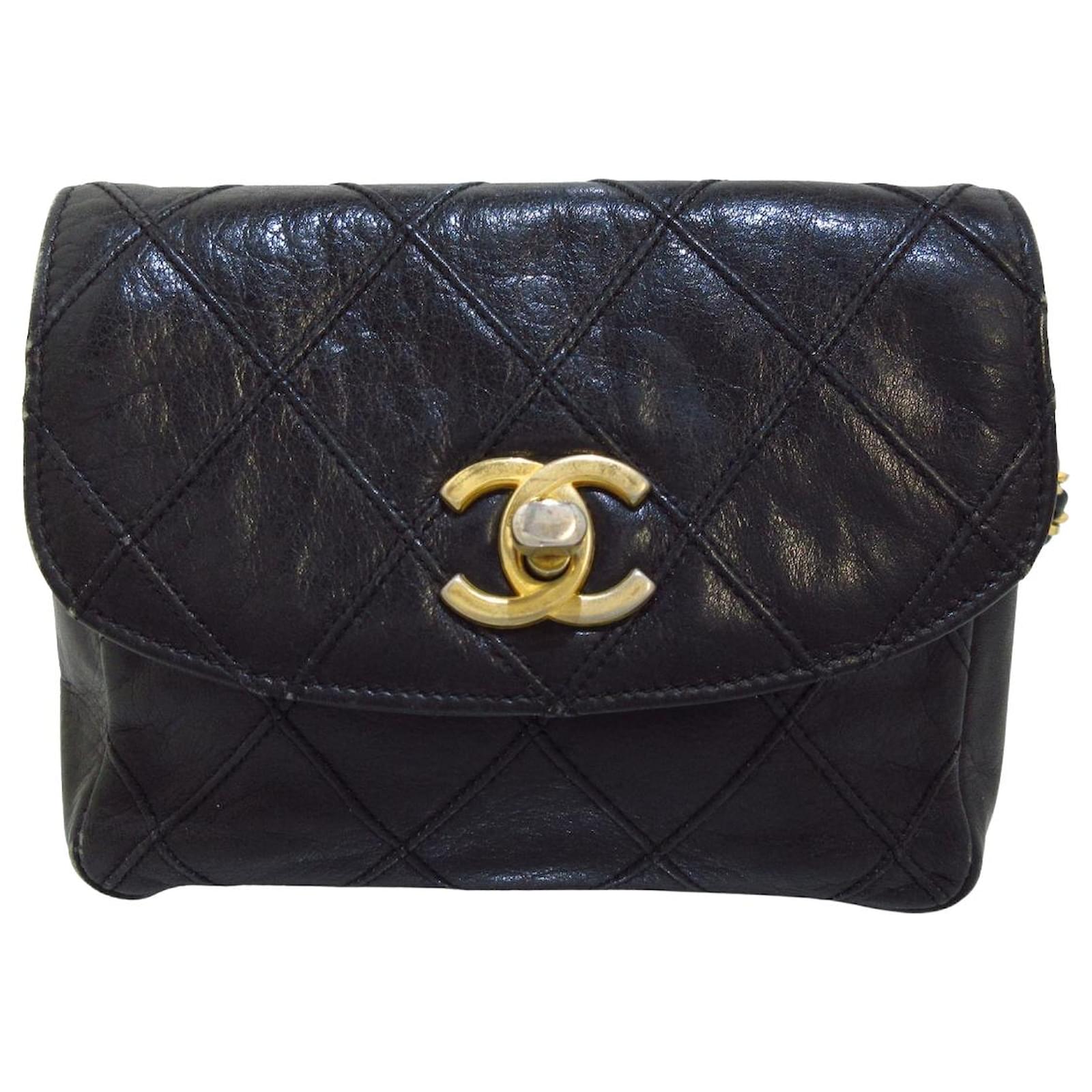 Chanel clutch bag Black Leather ref.342981 - Joli Closet