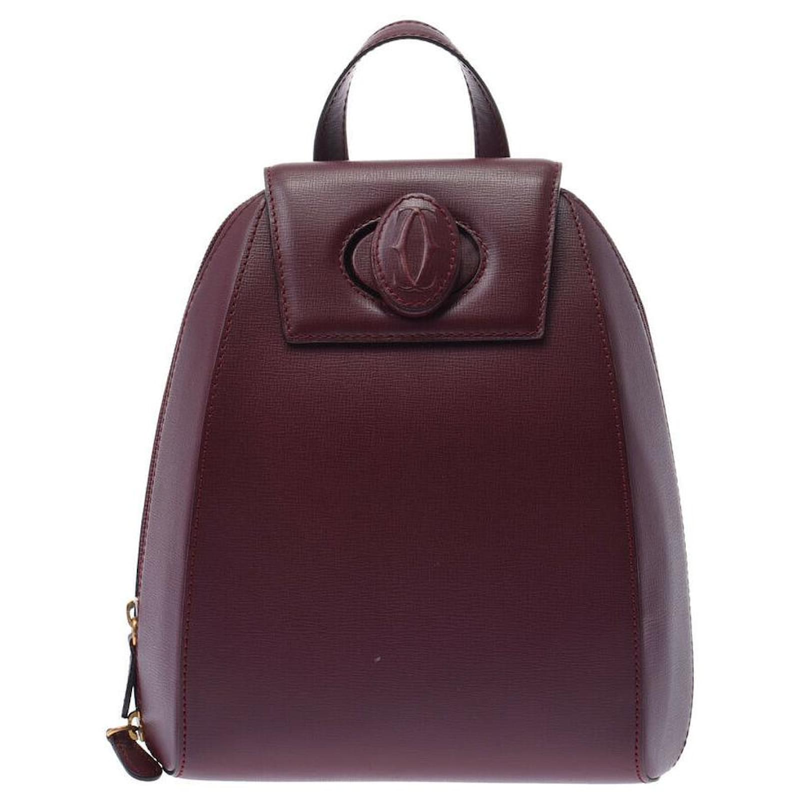 Cartier backpack Leather ref.355740 - Joli Closet