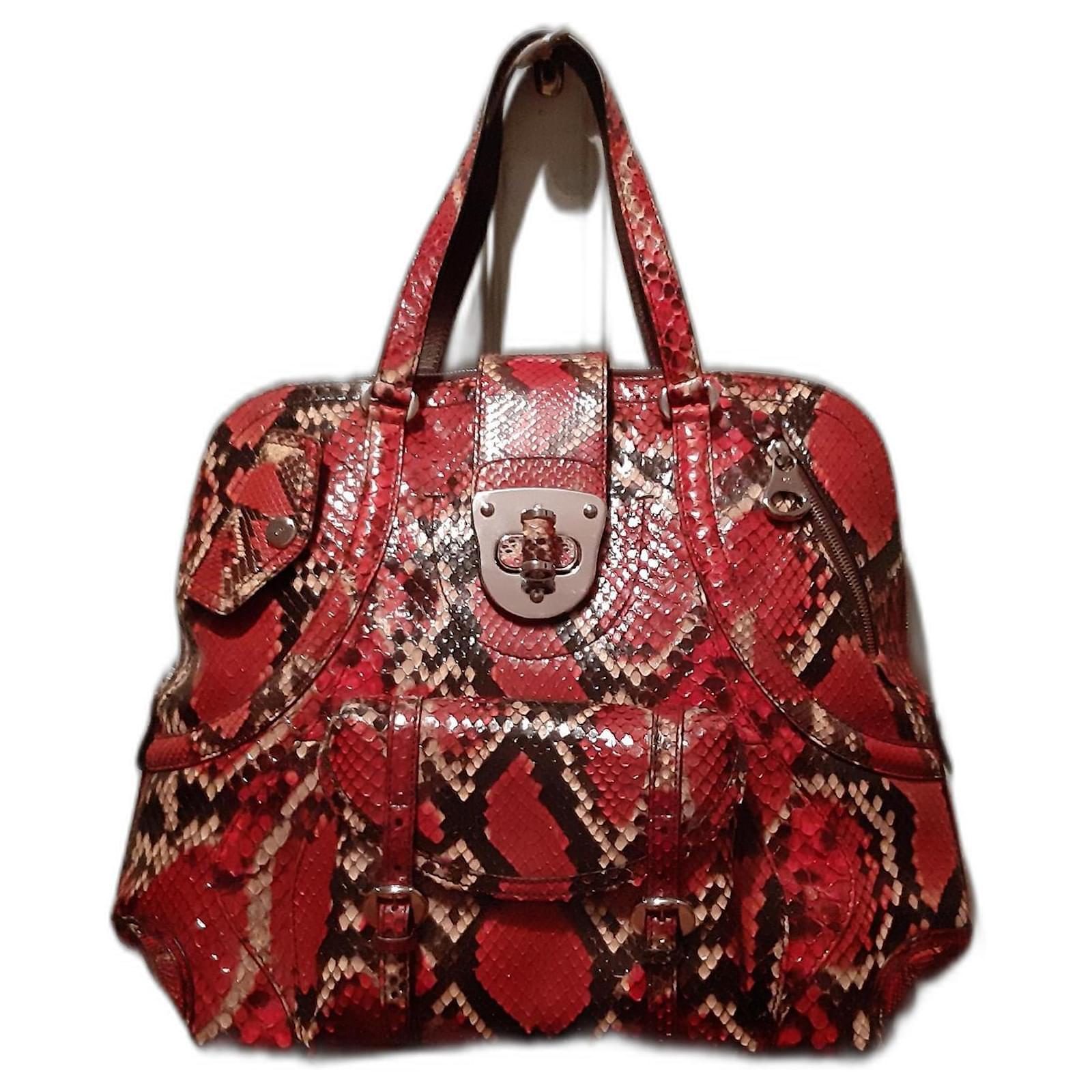Alexander Mcqueen Sacs à main Python Multicolore ref.358531 - Joli Closet