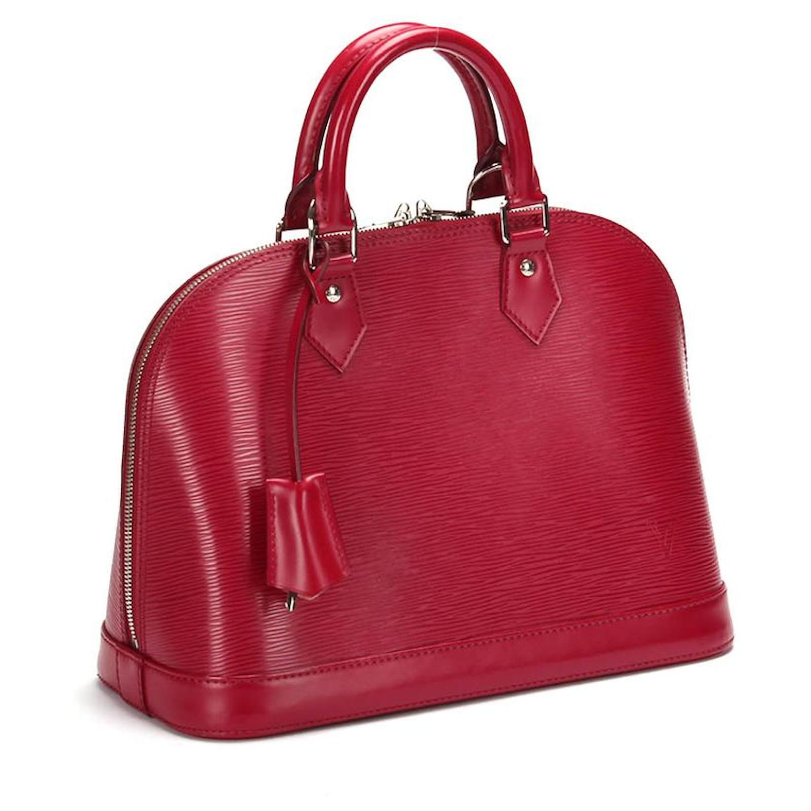 Louis Vuitton Alma Red Leather ref.361170 - Joli Closet