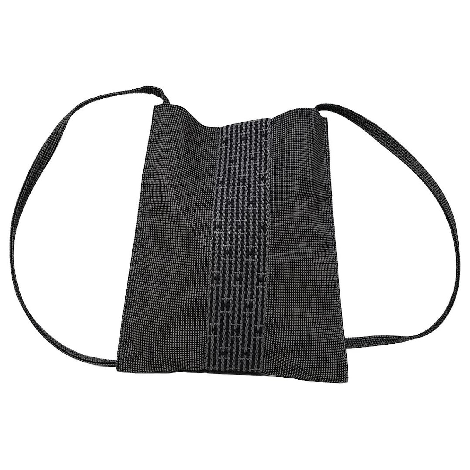 Hermès Shoulder bag Grey Polyamide ref.363562 - Joli Closet