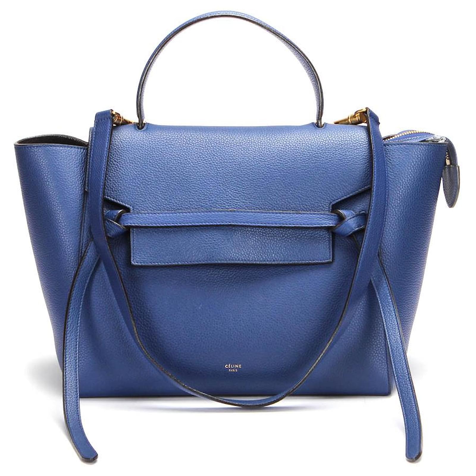 Celine Celine Belt Blue Leather ref.367990 Joli Closet