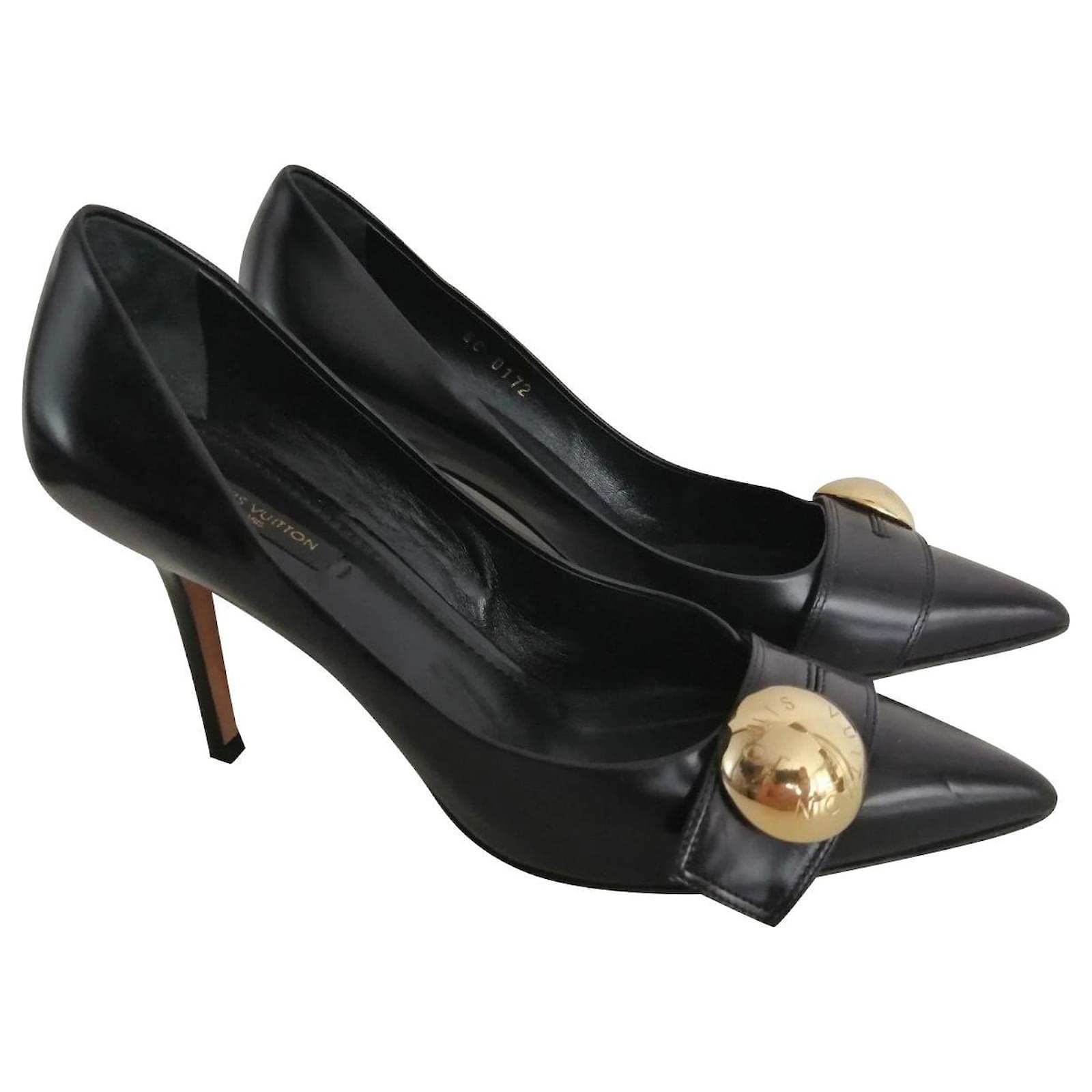 Louis Vuitton Heels Black Leather ref.374087 - Joli Closet