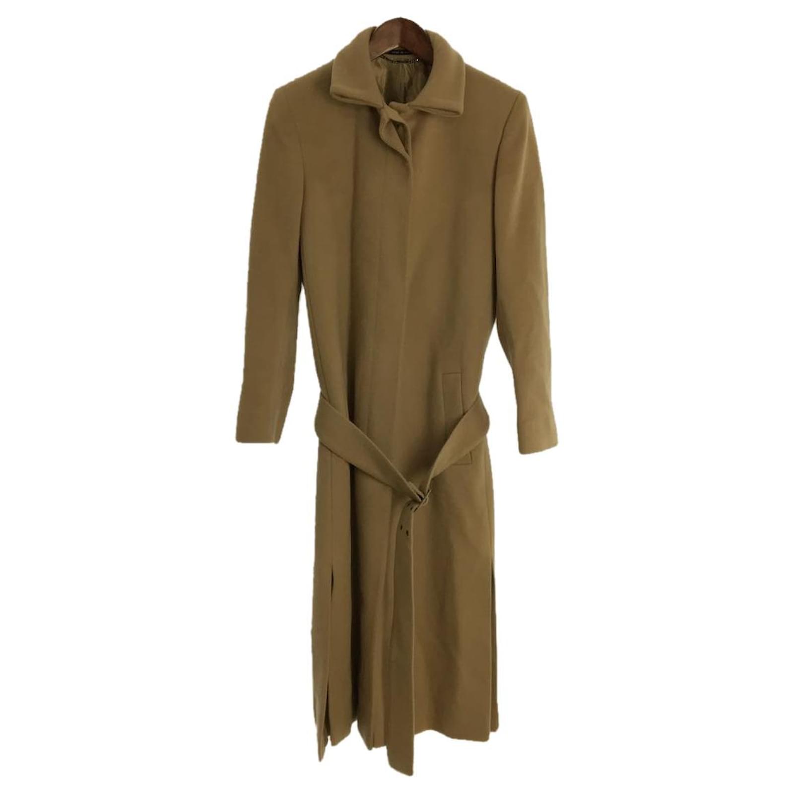 [Used] GUCCI Wool Plain Chester Coat Beige ref.384179 - Joli Closet