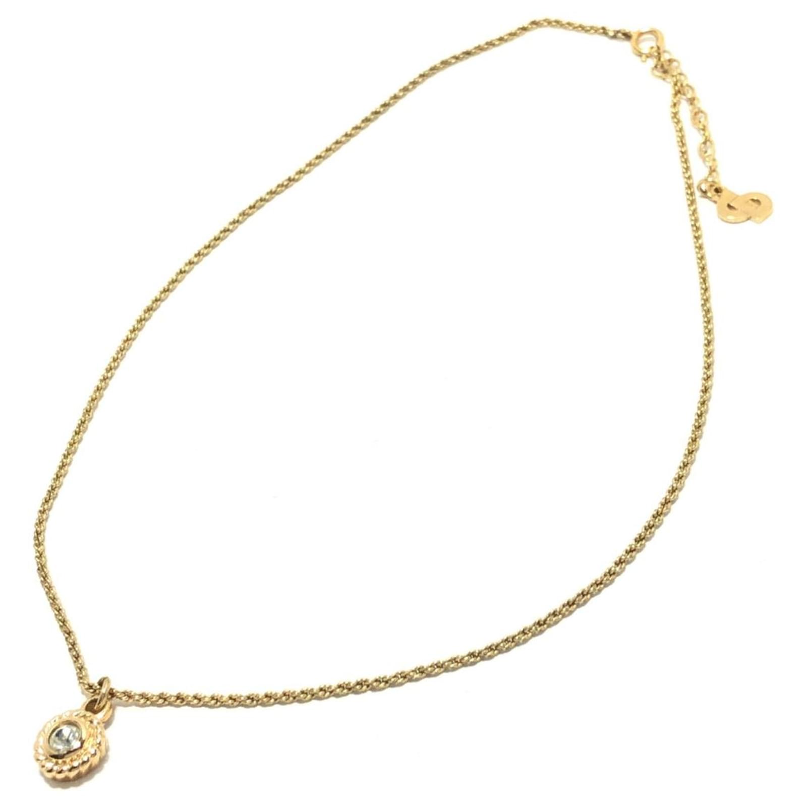 collier Dior Métal Doré ref.387345 - Joli Closet
