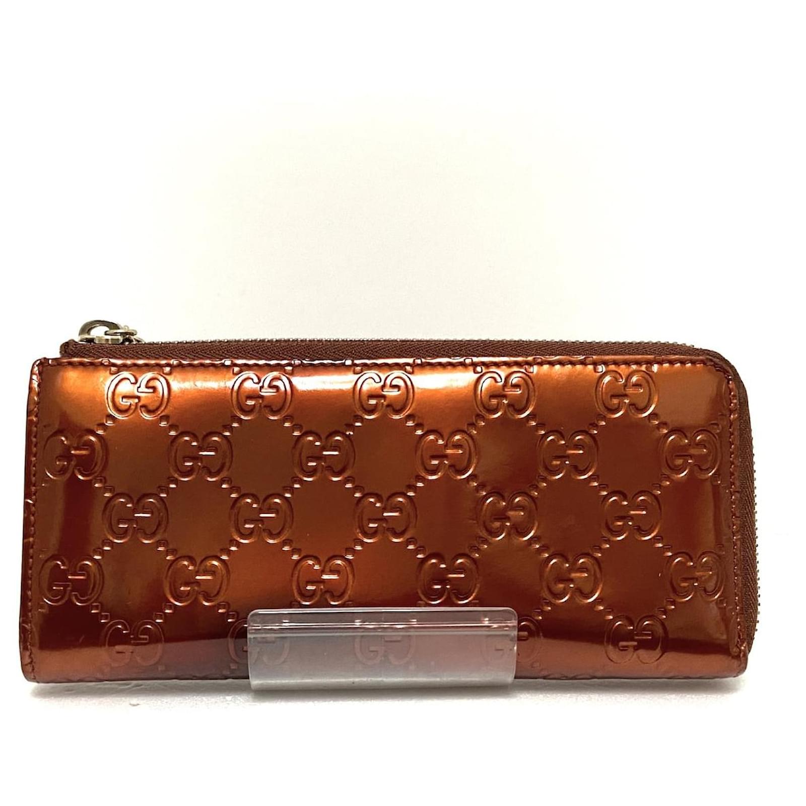 Gucci wallet Brown Patent leather ref.389958 - Joli Closet