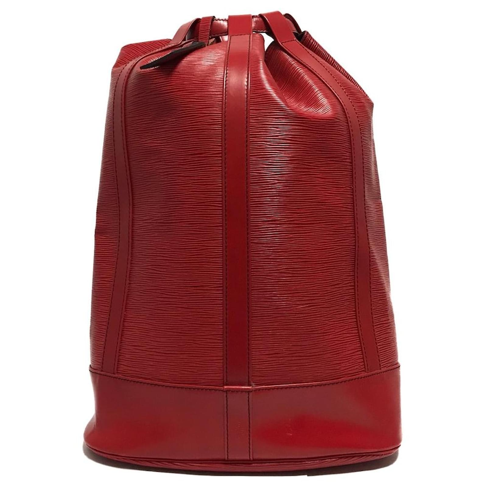 Louis Vuitton Randonnée Cuir Rouge ref.392968 - Joli Closet