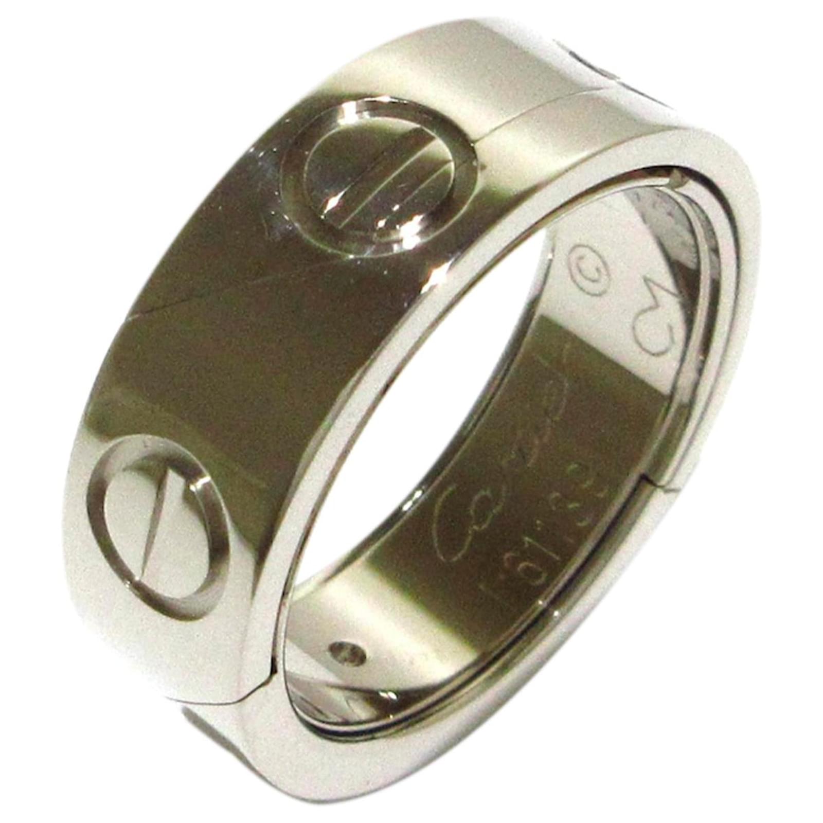 Cartier Silver 18K Astro Love Ring Silvery Metal ref.398490 - Joli Closet
