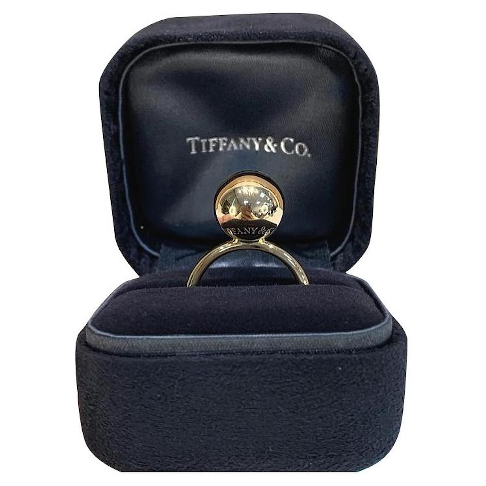 Tiffany & Co Hardware Ball ring Golden Yellow gold ref.401119 - Joli Closet