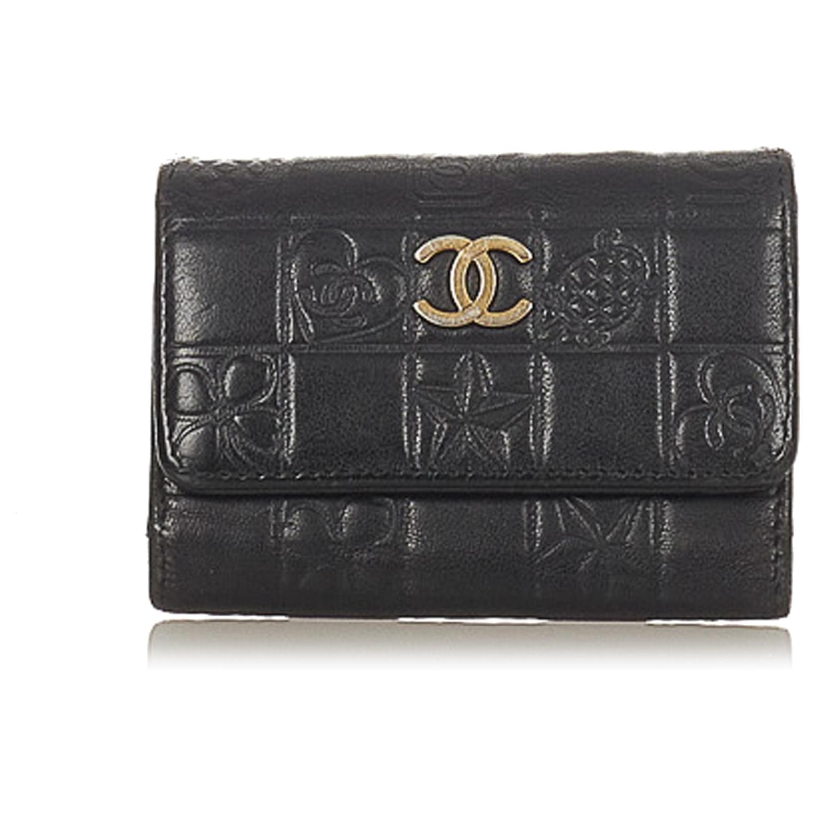 Chanel Black Icons Leather Key Holder ref.408049 - Joli Closet
