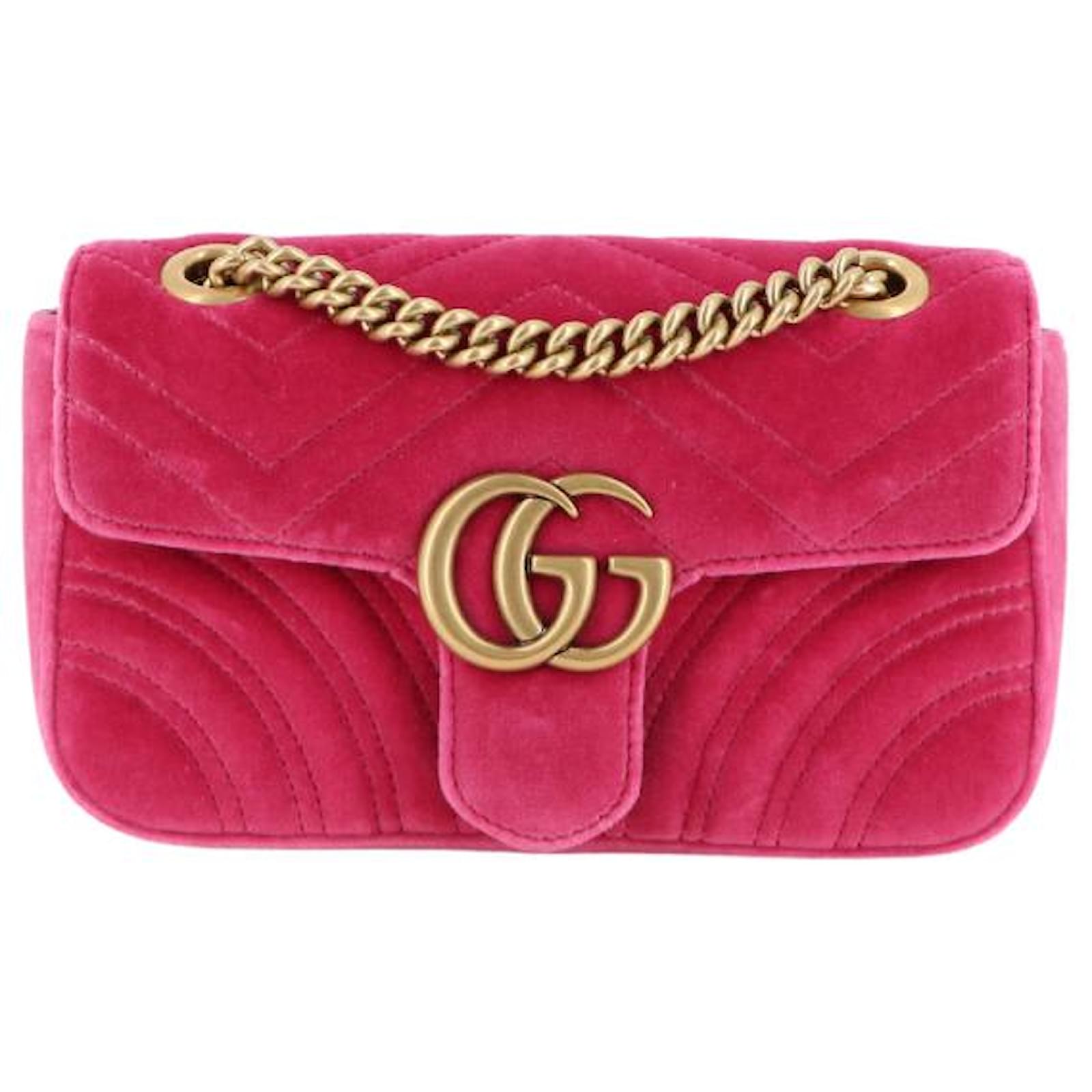 GUCCI MARMONT Fuschia Velvet ref.409851 - Joli Closet
