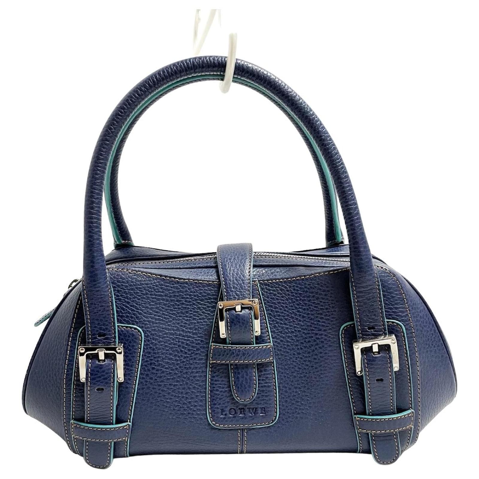 Loewe Handbag Navy blue Leather ref.413485 - Joli Closet