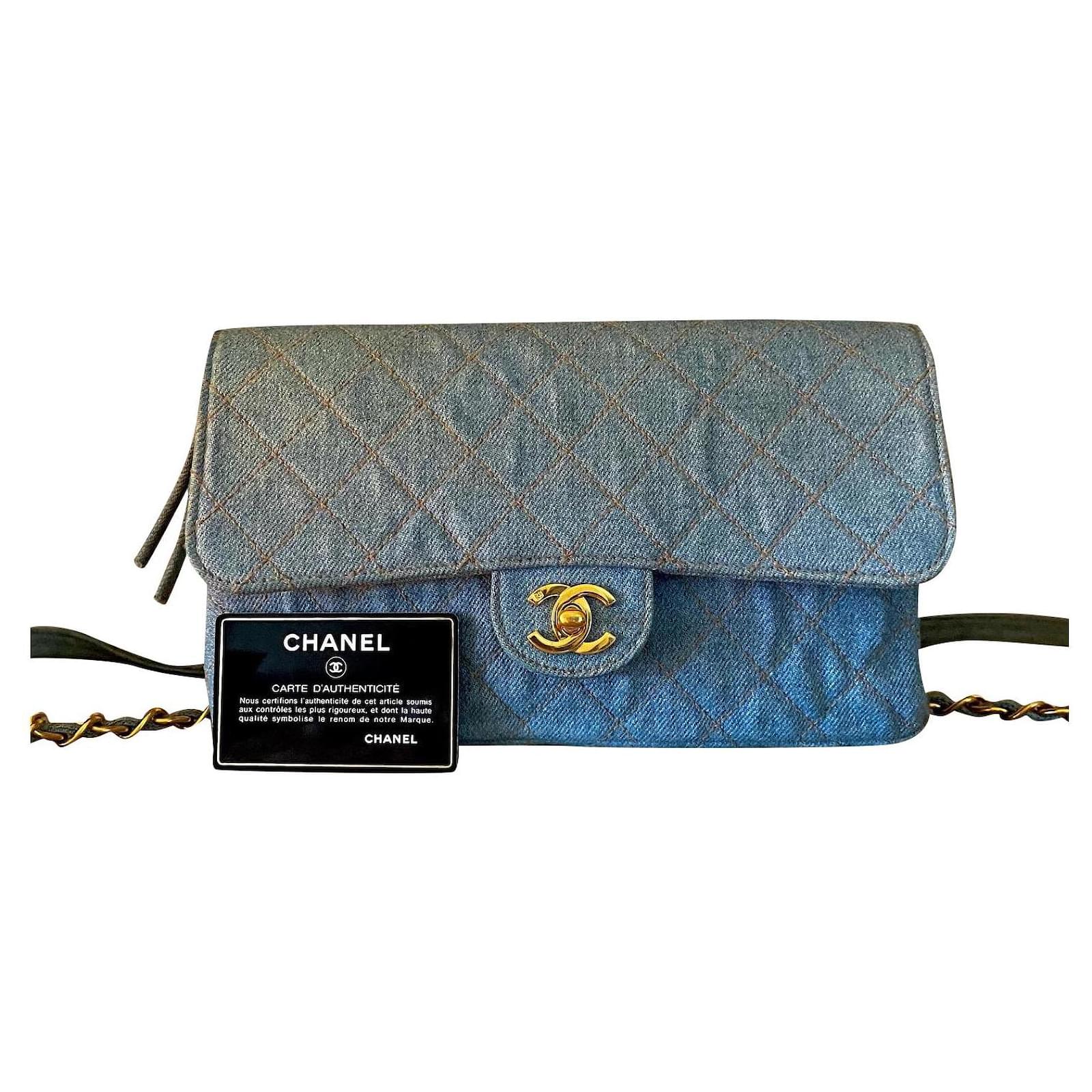 Cocoon Chanel Backpacks Blue Denim ref.414609 - Joli Closet