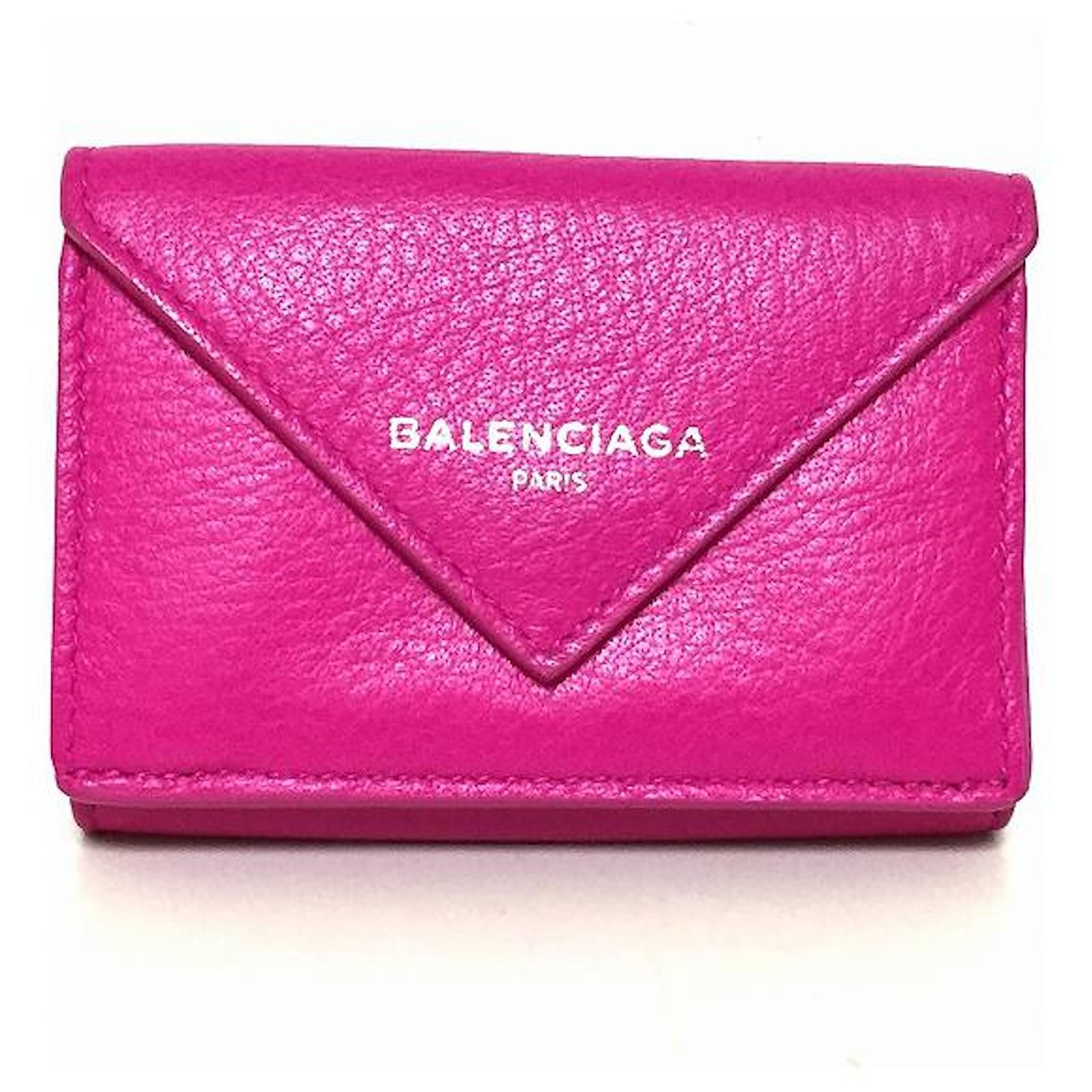 Balenciaga Wallet Pink Leather ref.418027 - Joli Closet