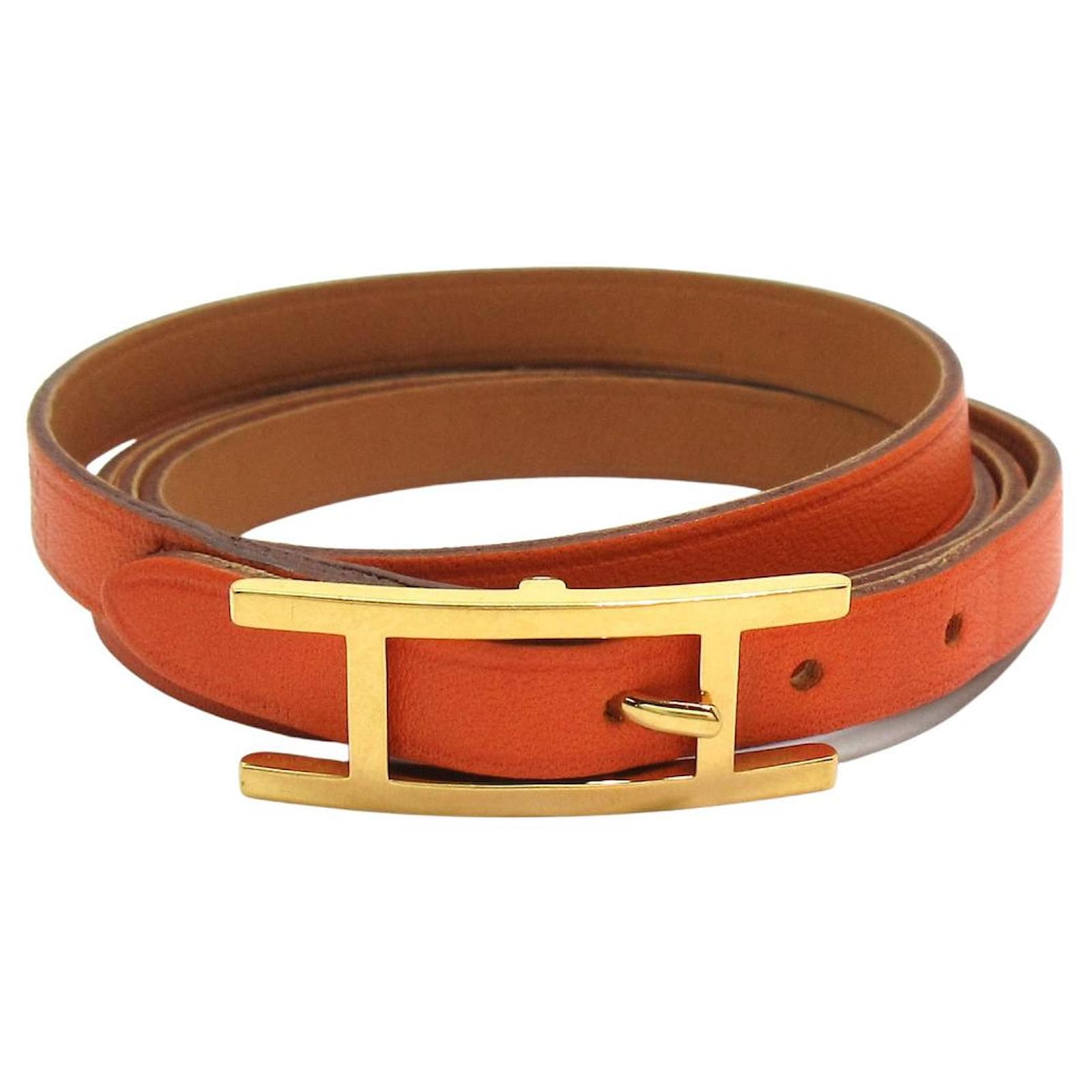 Hermès Hapi 3 Cuir Orange ref.418509 - Joli Closet