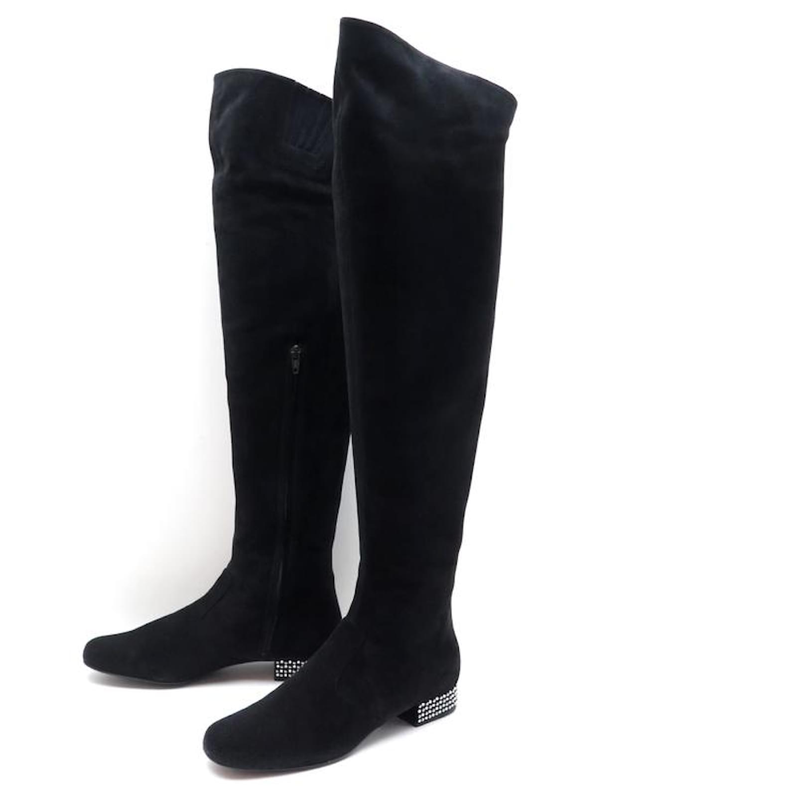 Yves Saint Laurent NEW SAINT LAURENT BOOT SHOES 447247 STRASS BOOTS 39 ...