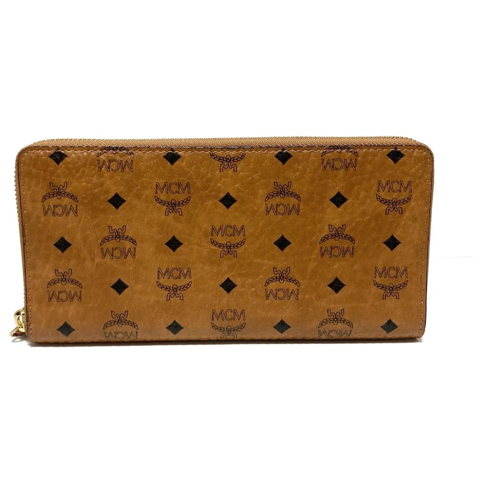 MCM Wallet Brown Leather ref.419589 - Joli Closet