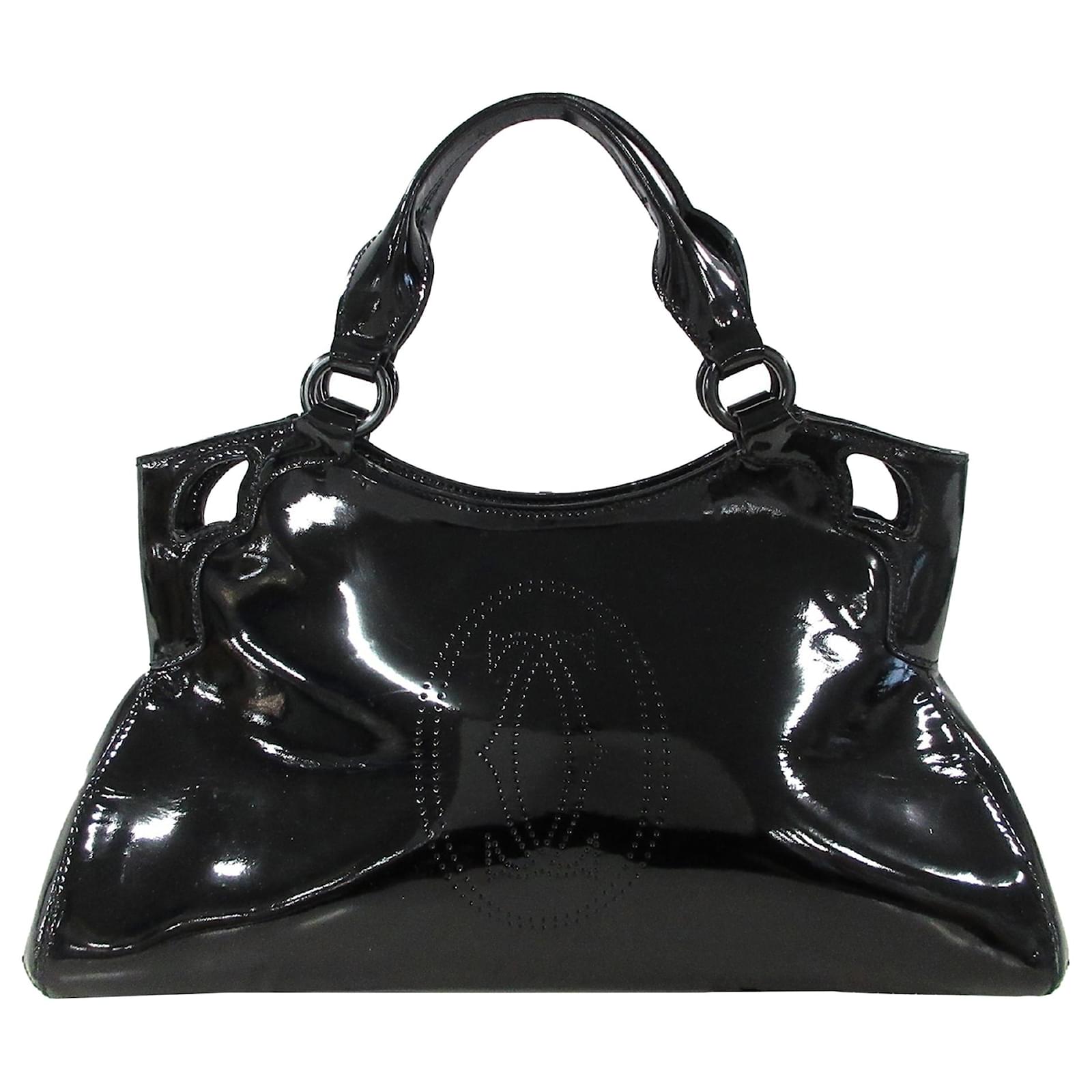 Cartier Sac à main Marcello en cuir verni noir Cuir vernis ref.420090 ...