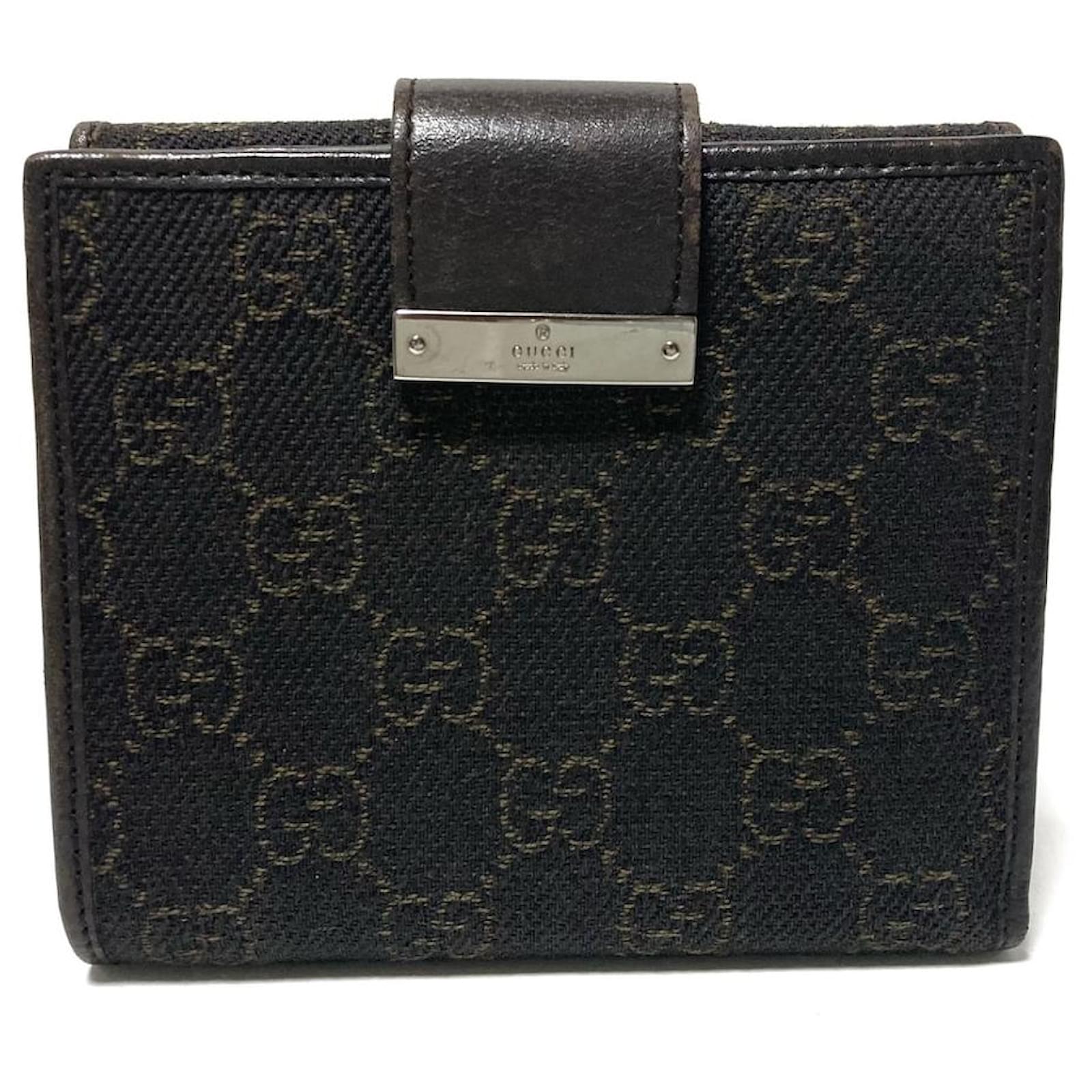 Gucci GG pattern Brown Leather ref.424891 - Joli Closet