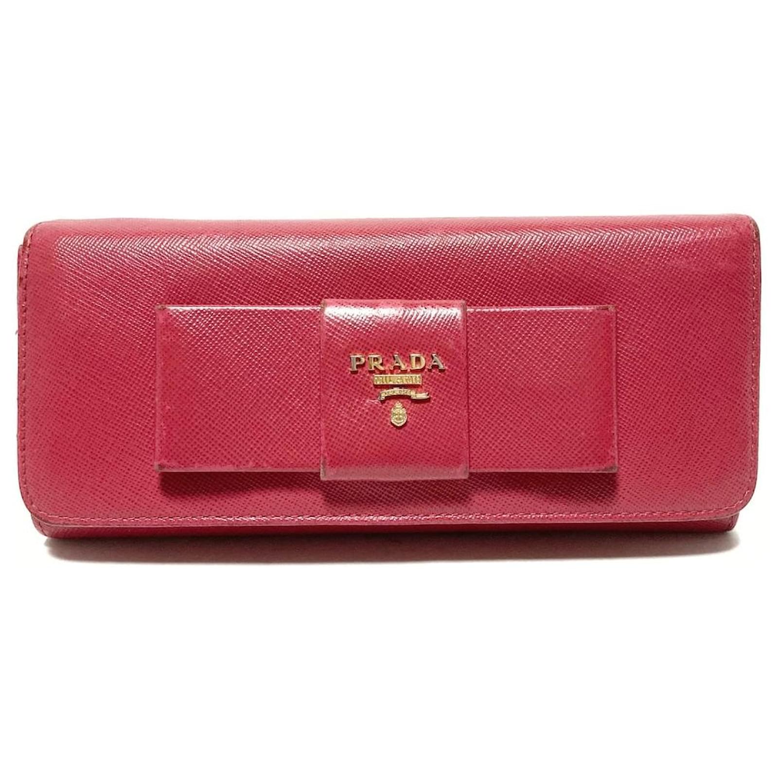PRADA wallet Pink Leather ref.424901 - Joli Closet