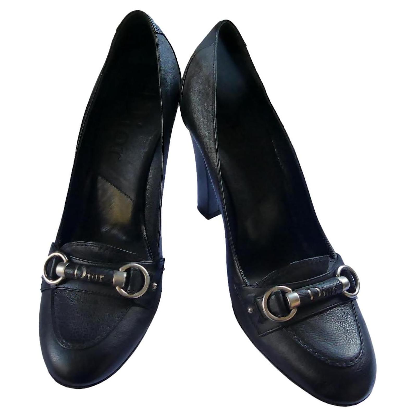 Christian Dior Heels Black Leather ref.425948 - Joli Closet
