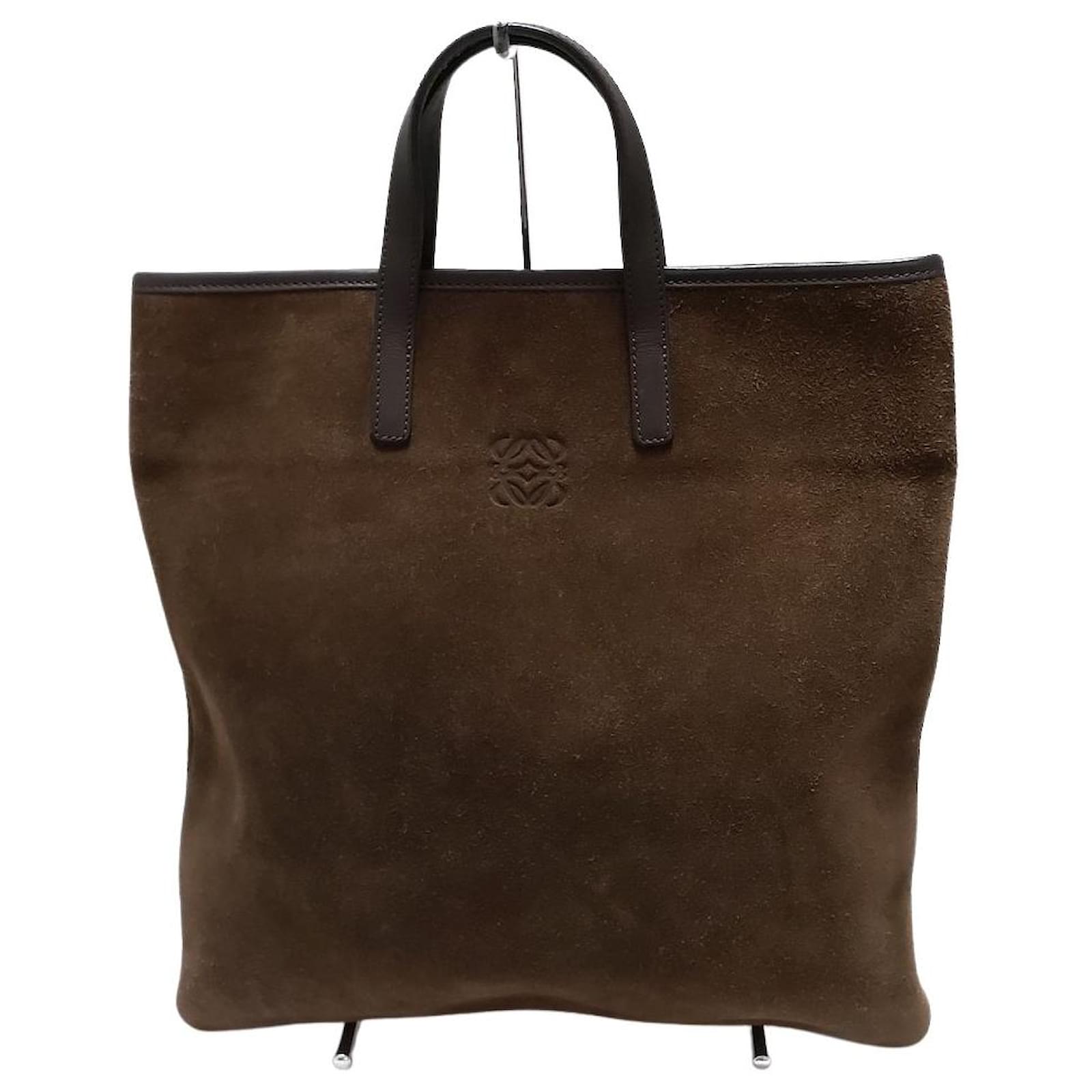 Loewe Tote bag Brown Suede ref.427005 - Joli Closet