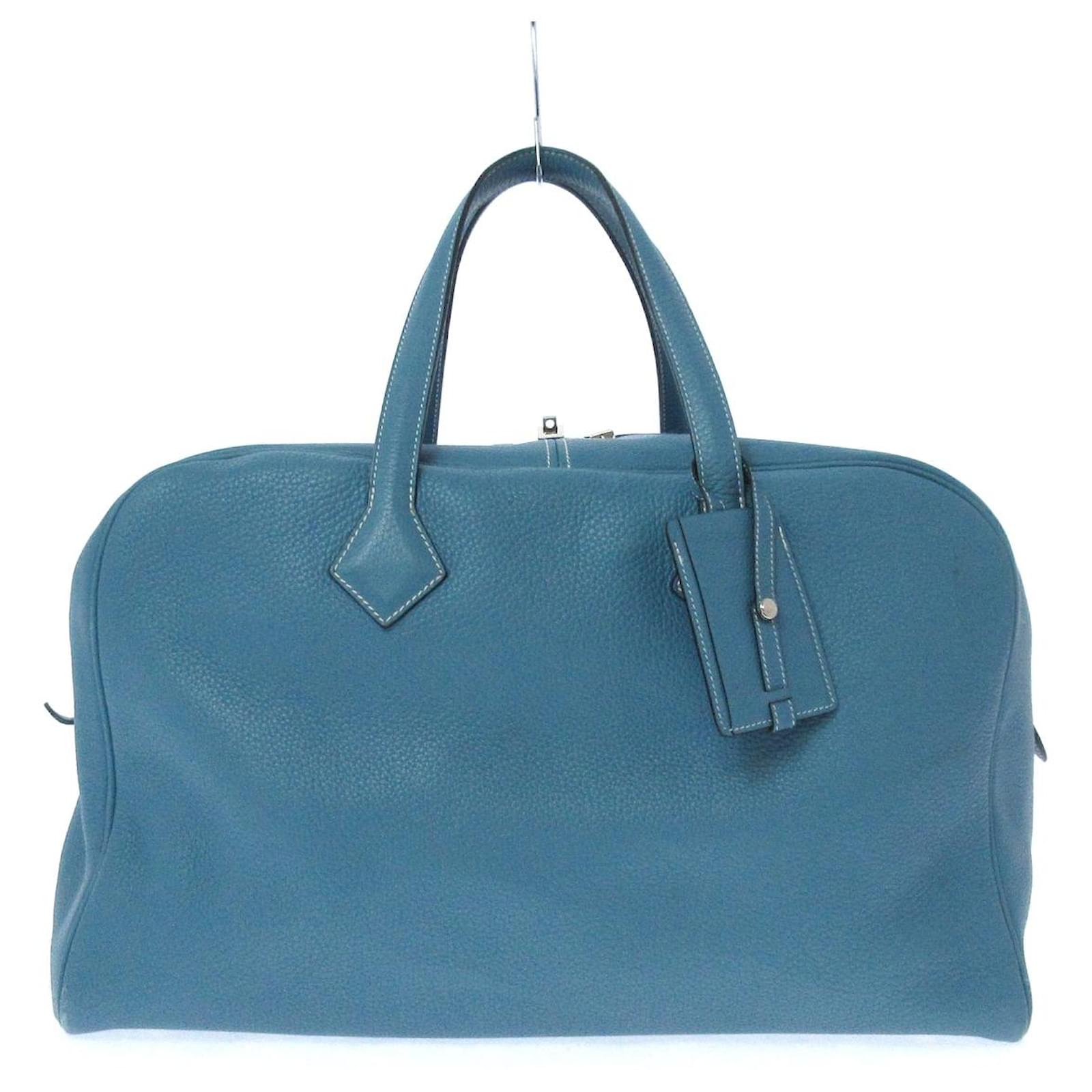 Hermès Victoria Blau Leder ref.427709 - Joli Closet