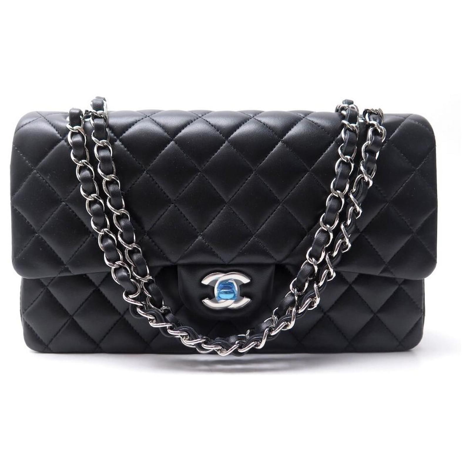 NEW CHANEL TIMELESS CLASSIC BORSA A SPALLA IN PELLE NERA BORSA A MANO ...