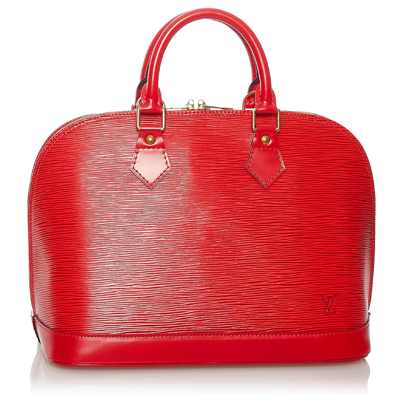 Louis Vuitton Red Epi Alma PM Leather ref.434299 - Joli Closet