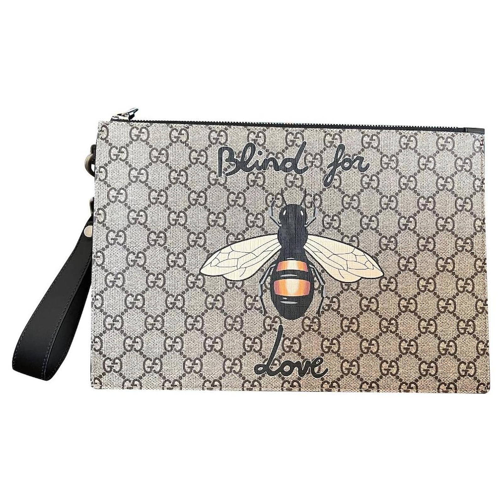 Gucci Pouch Grey Synthetic ref.440517 - Joli Closet