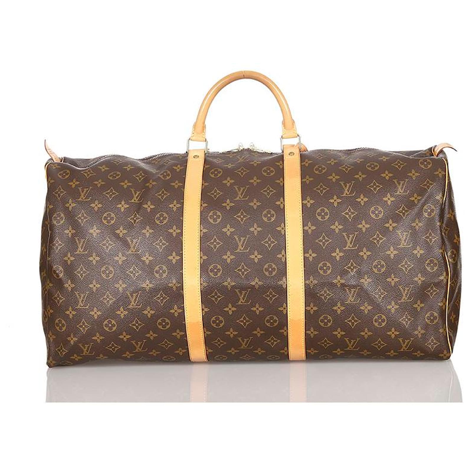 Louis Vuitton Keepall 60 Brown Cloth ref.442756 - Joli Closet
