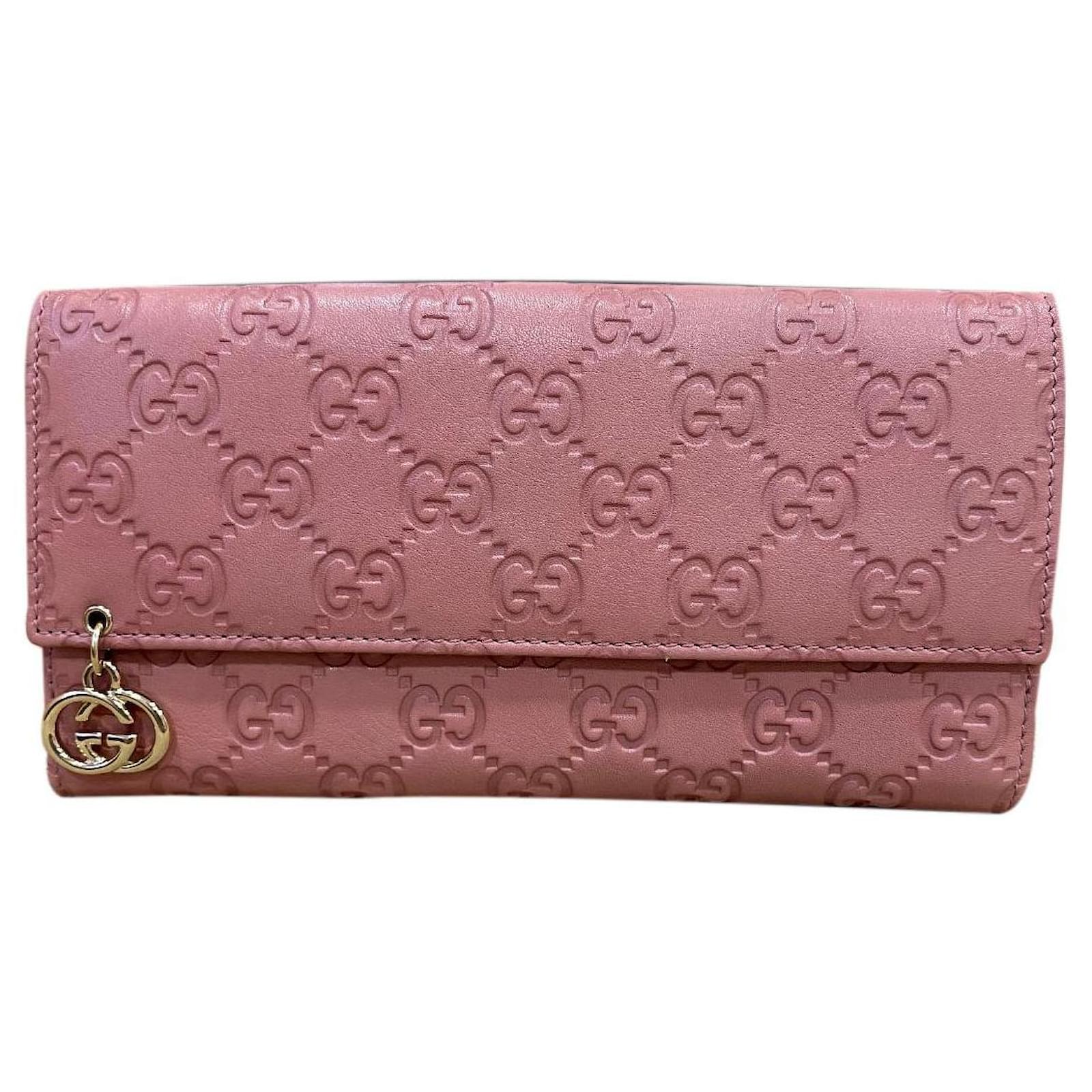 Gucci Wallets Pink Leather ref.446986 - Joli Closet
