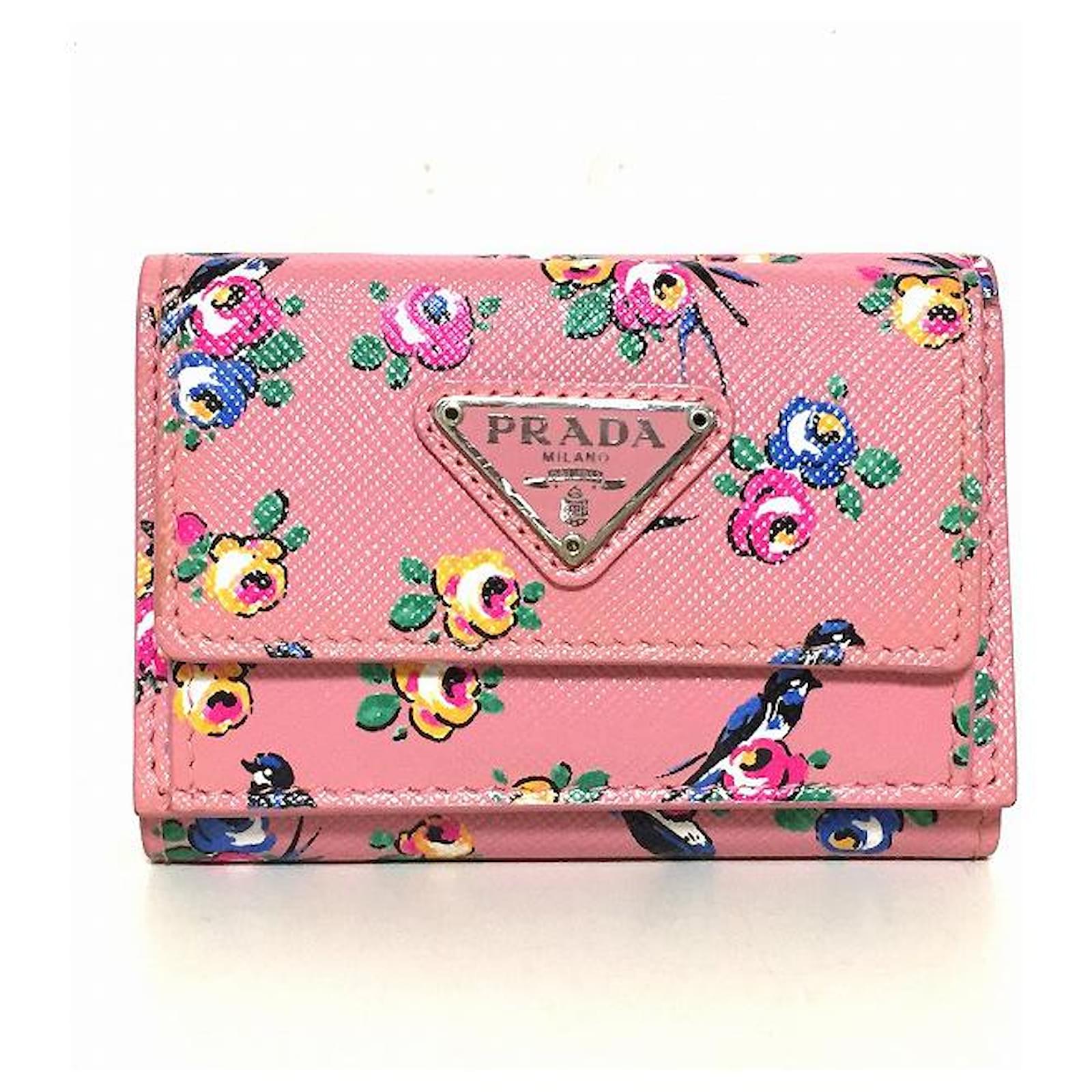 PRADA wallet Pink Leather ref.447328 - Joli Closet