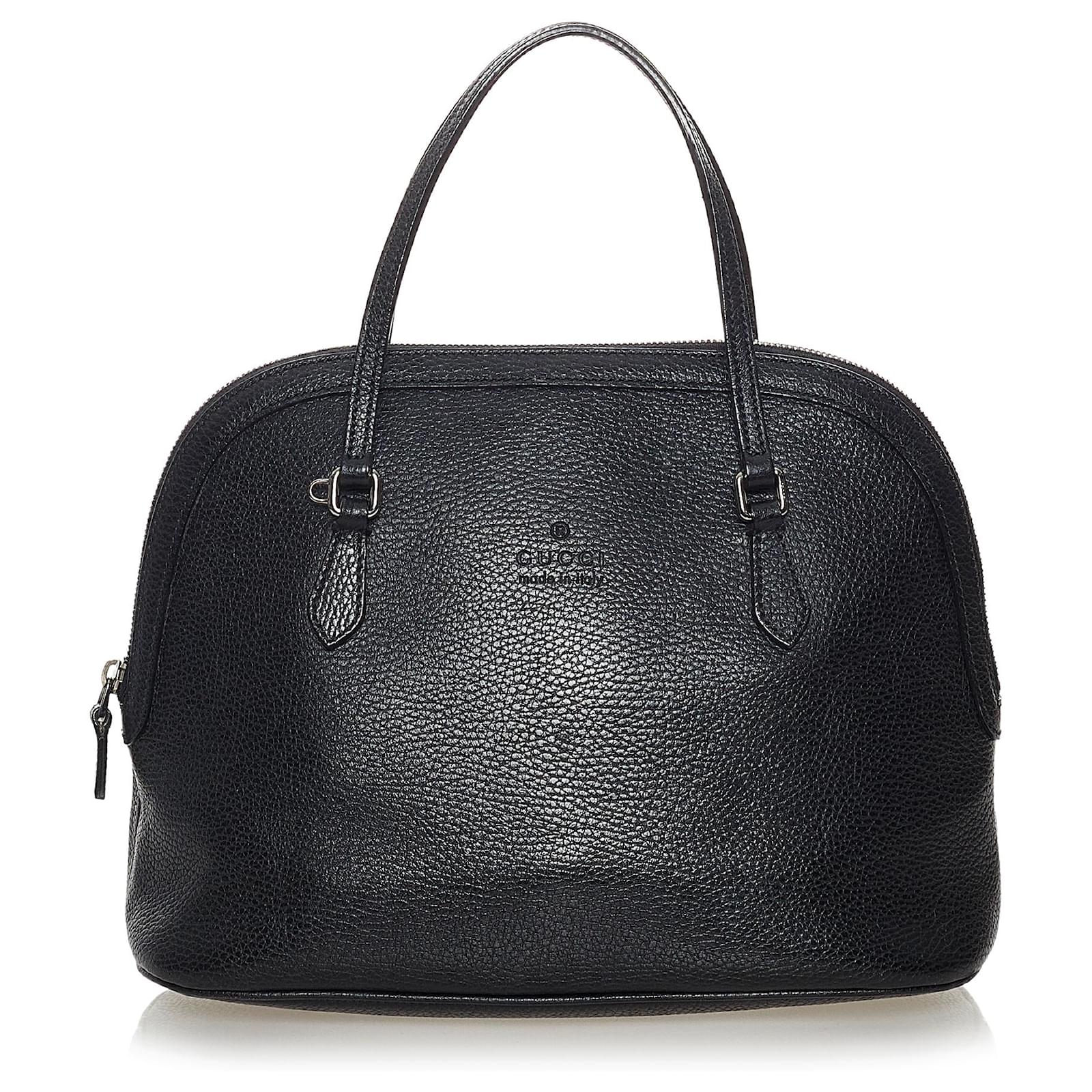 Gucci Black Dome Leather Satchel Pony-style calfskin ref.454755 - Joli ...