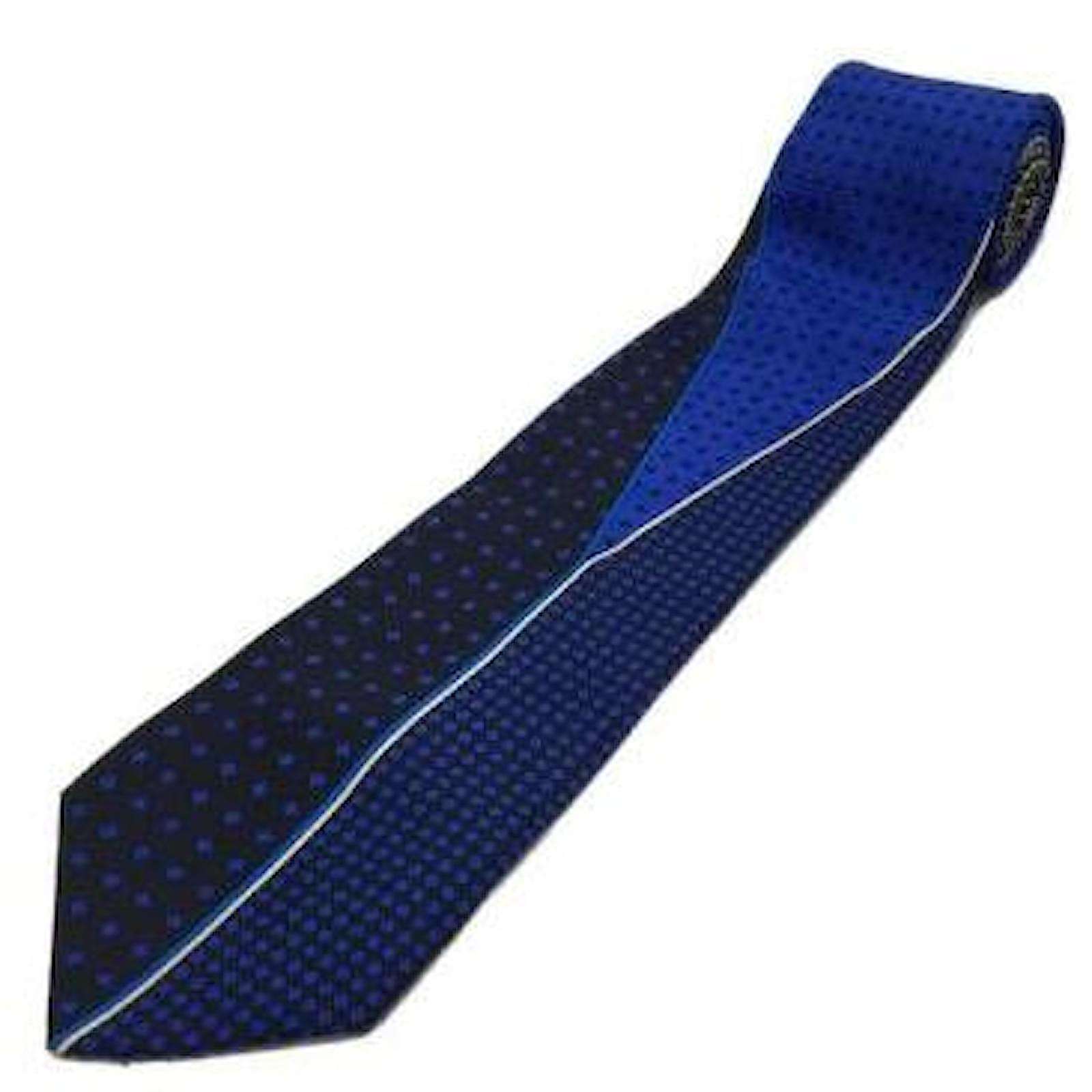 Versace Ties Blue Silk ref.455691 - Joli Closet