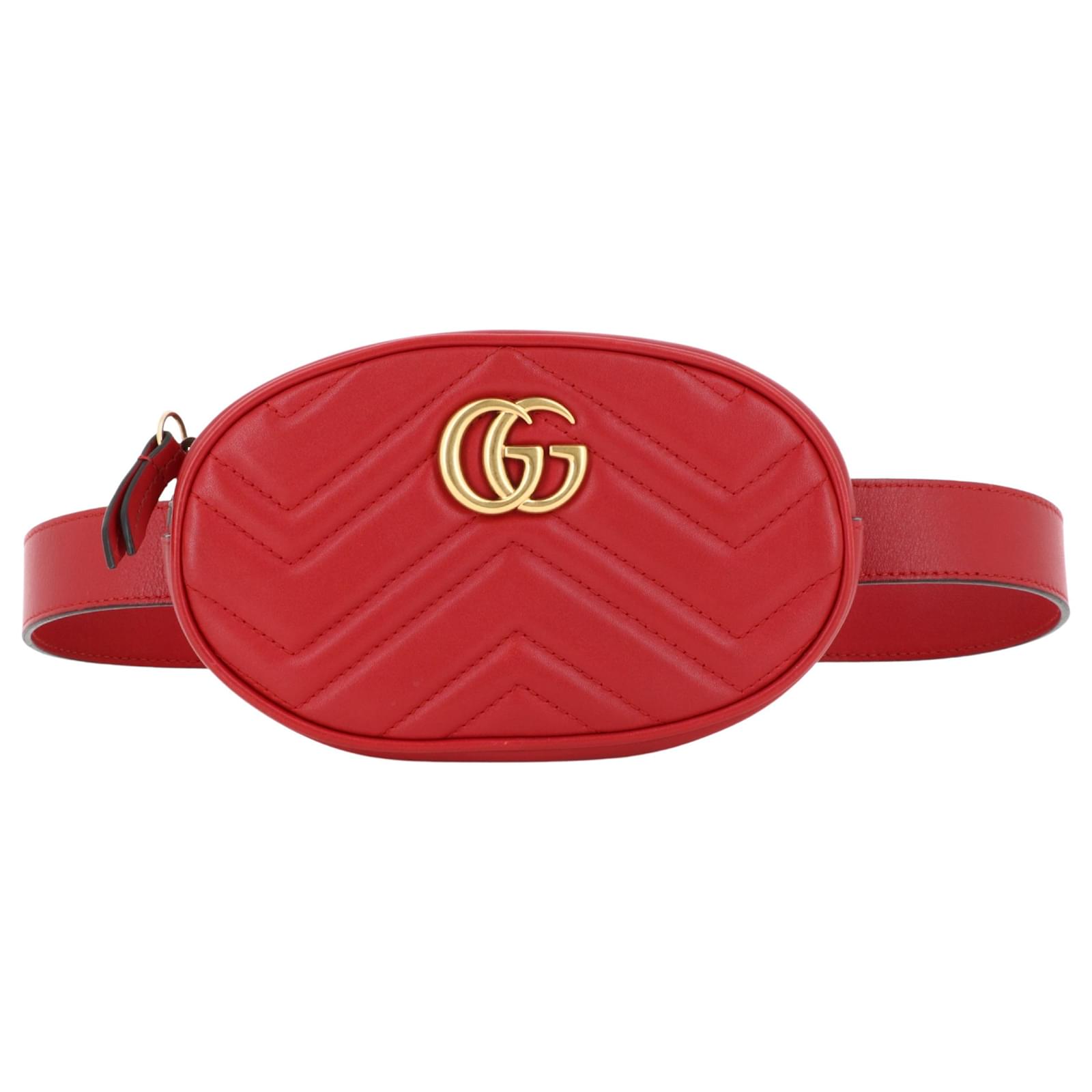 GUCCI MARMONT Cuir Rouge ref.455914 - Joli Closet