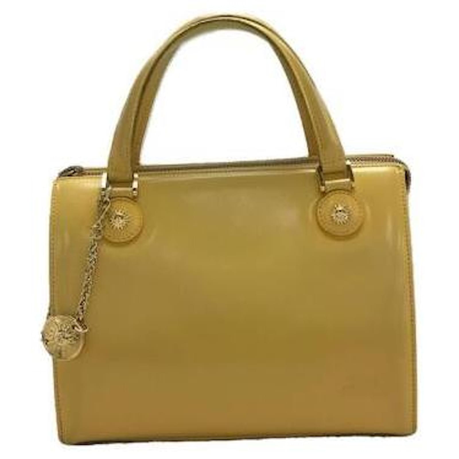 Gianni Versace Handbags Yellow Leather ref.462294 - Joli Closet