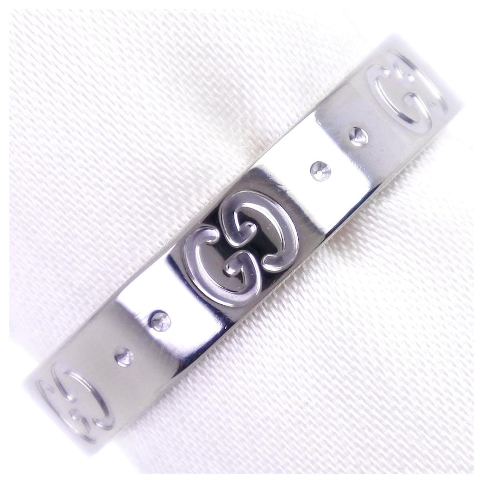 Gucci ring Silvery White gold ref.464430 - Joli Closet