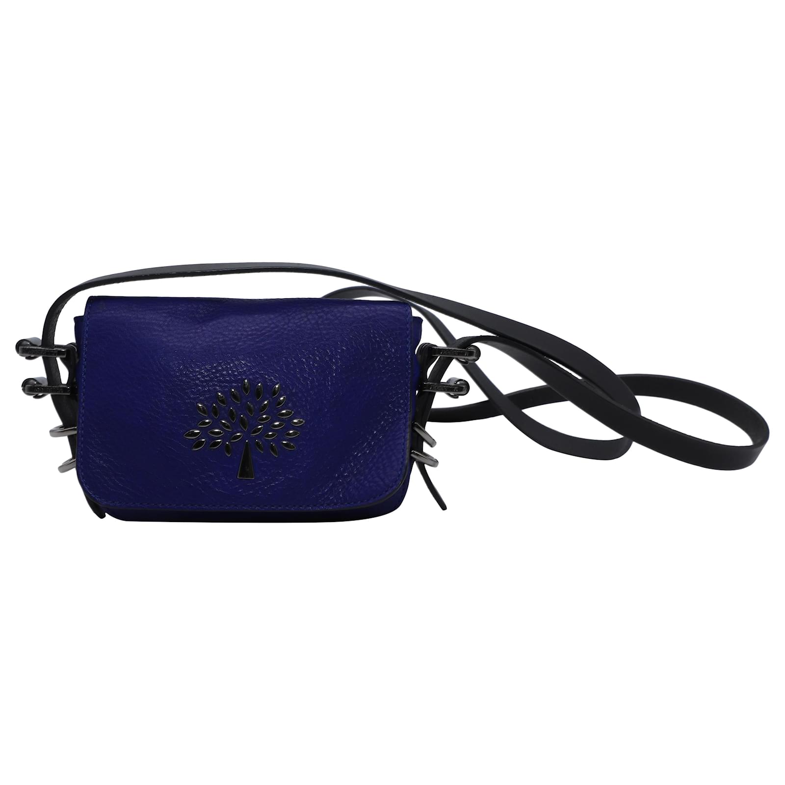 Mulberry Mini Sac Mila en Cuir Bleu ref.464763 - Joli Closet