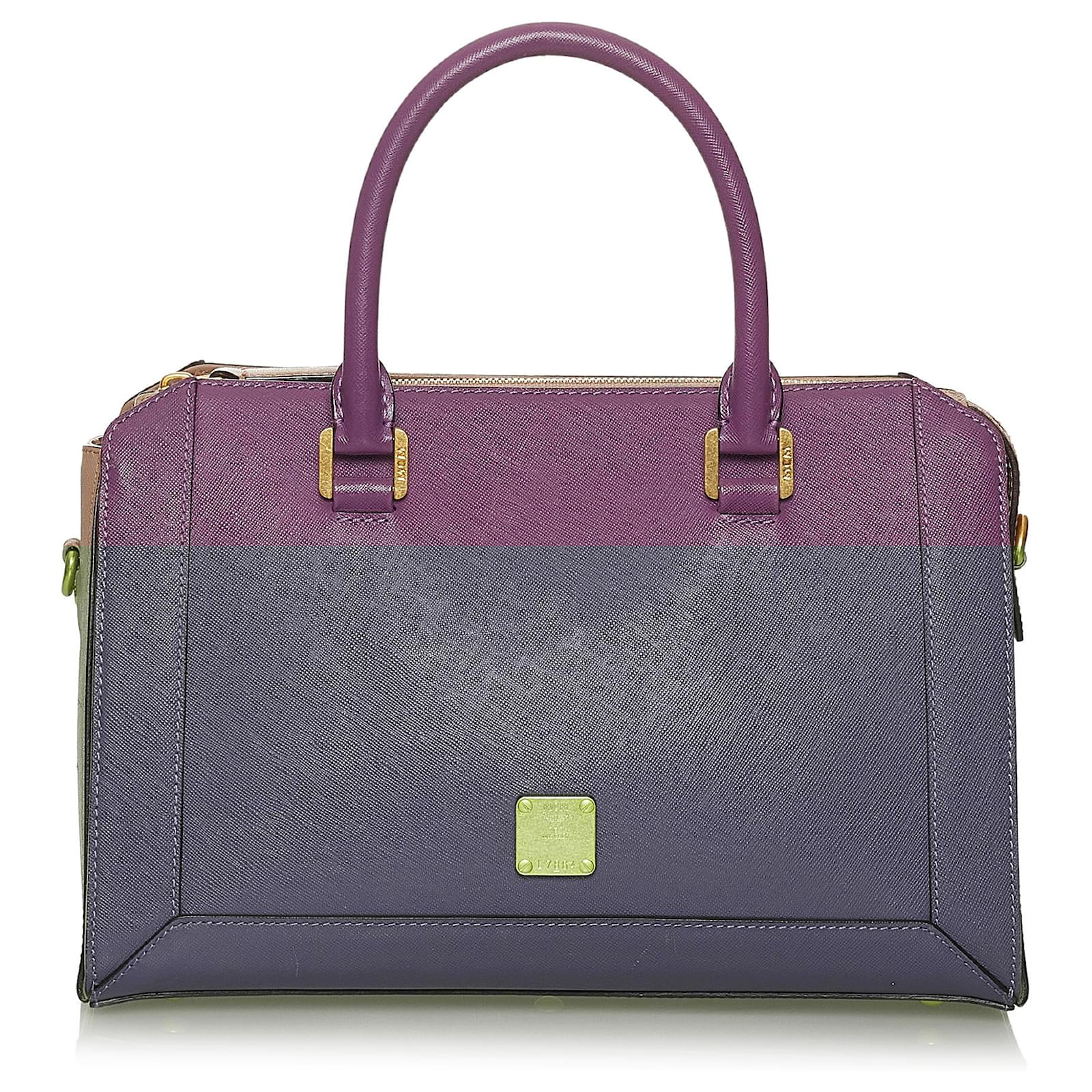 MCM Purple Nuovo Leather Satchel Pony-style calfskin ref.467516 - Joli ...