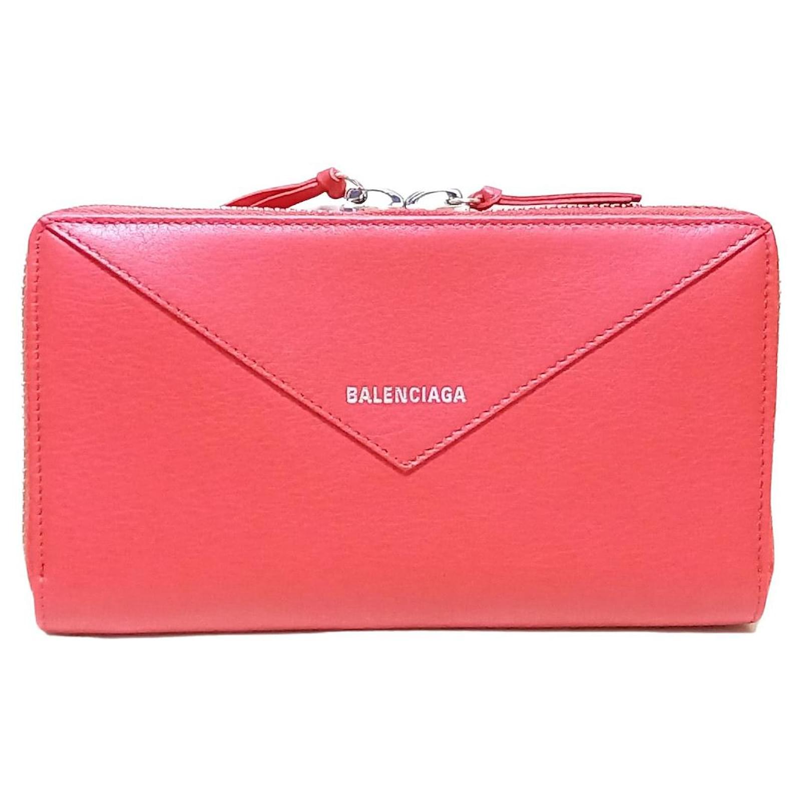 Balenciaga Wallet Pink Leather ref.468020 - Joli Closet